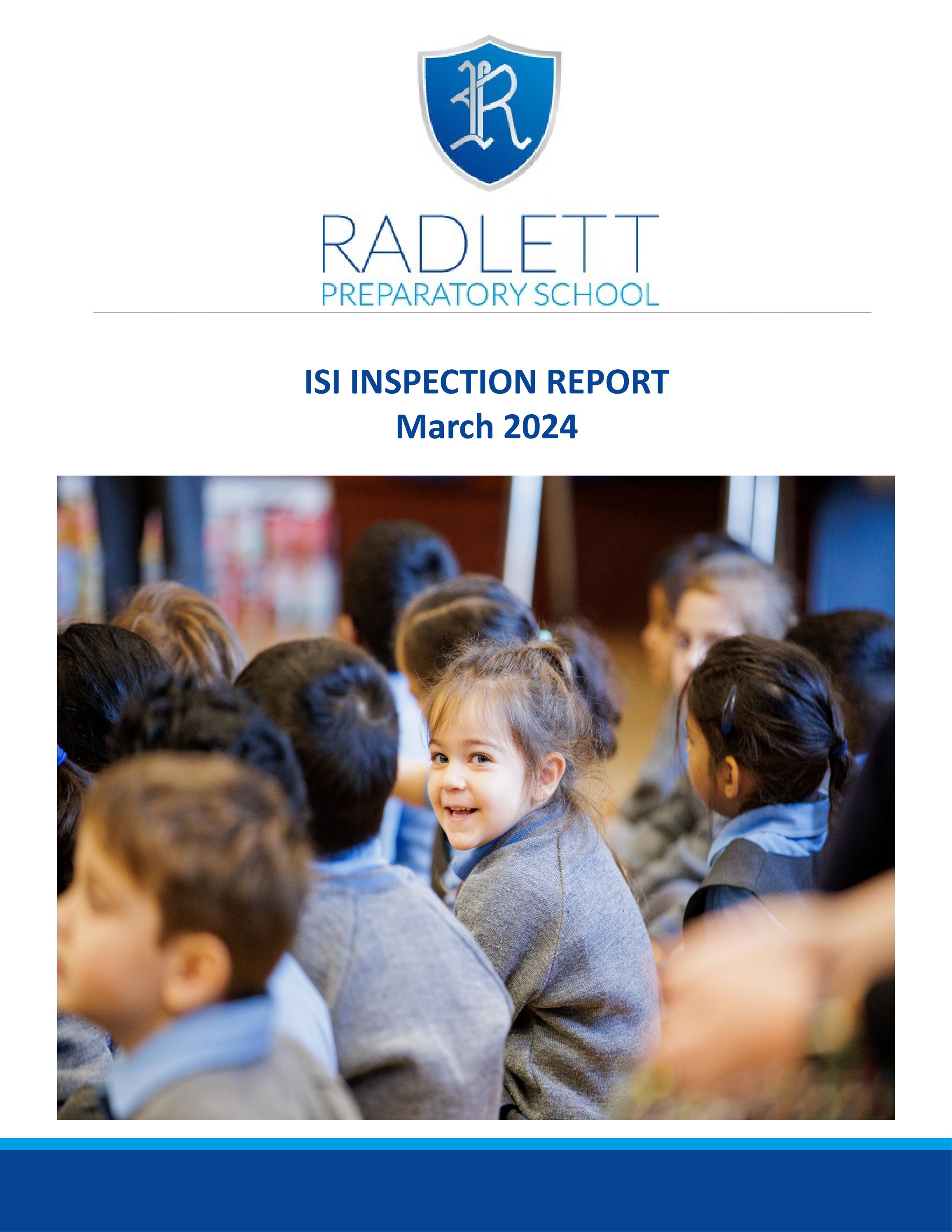 RADLETT PREPARATORY SCHOOL ISI INSPECTION REPORT MARCH 2024 by ...