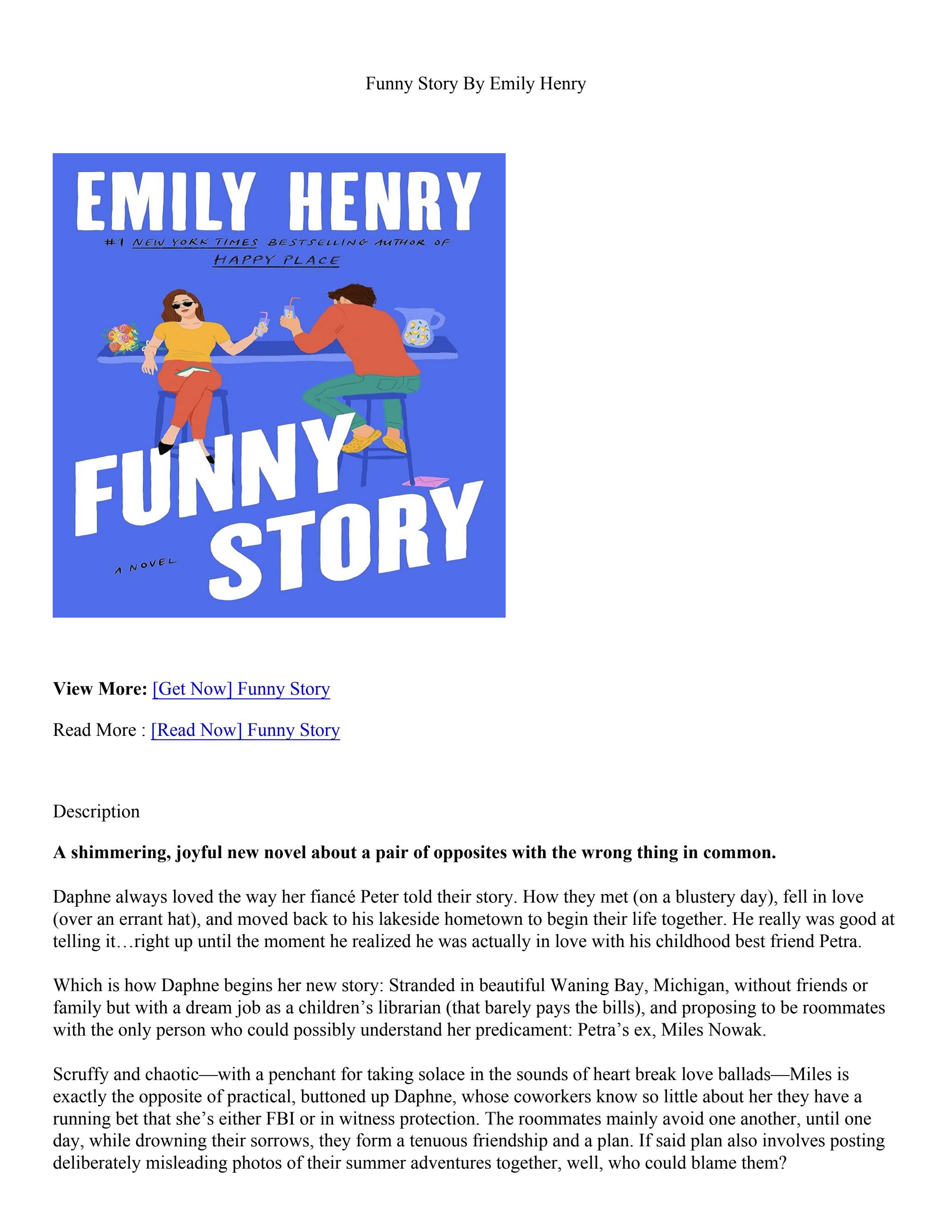 Download PDF Funny Story - Emily Henry by cherilynnweld77 - Issuu