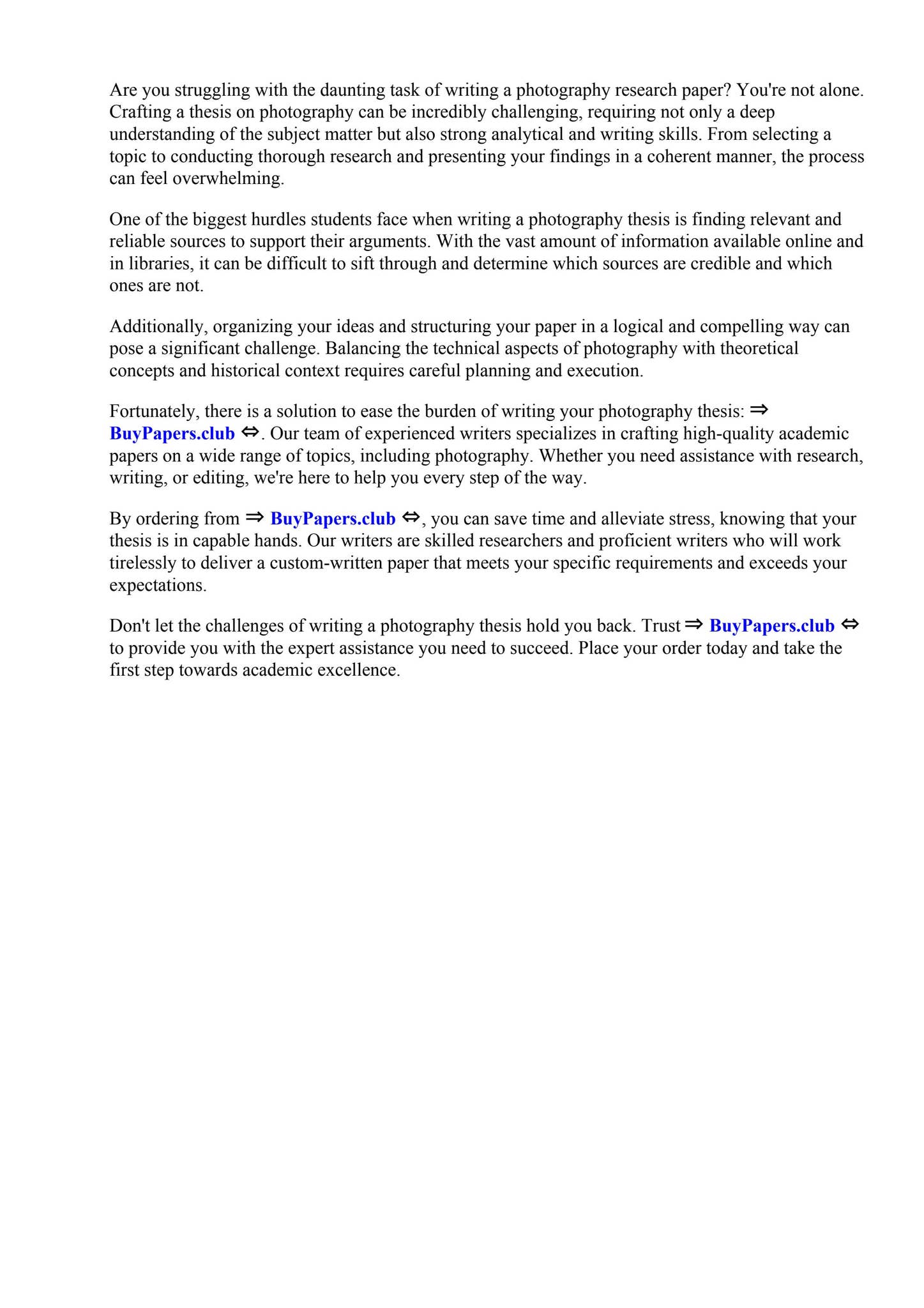 Photography Research Paper Example by Northbrook College of Healthcare ...