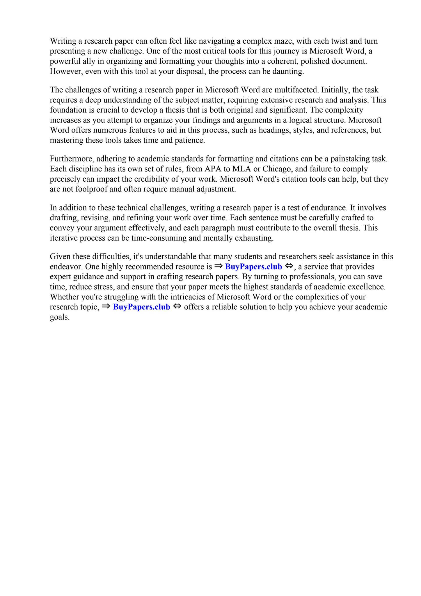 Writing A Research Paper In Microsoft Word by New York Academy of Art ...