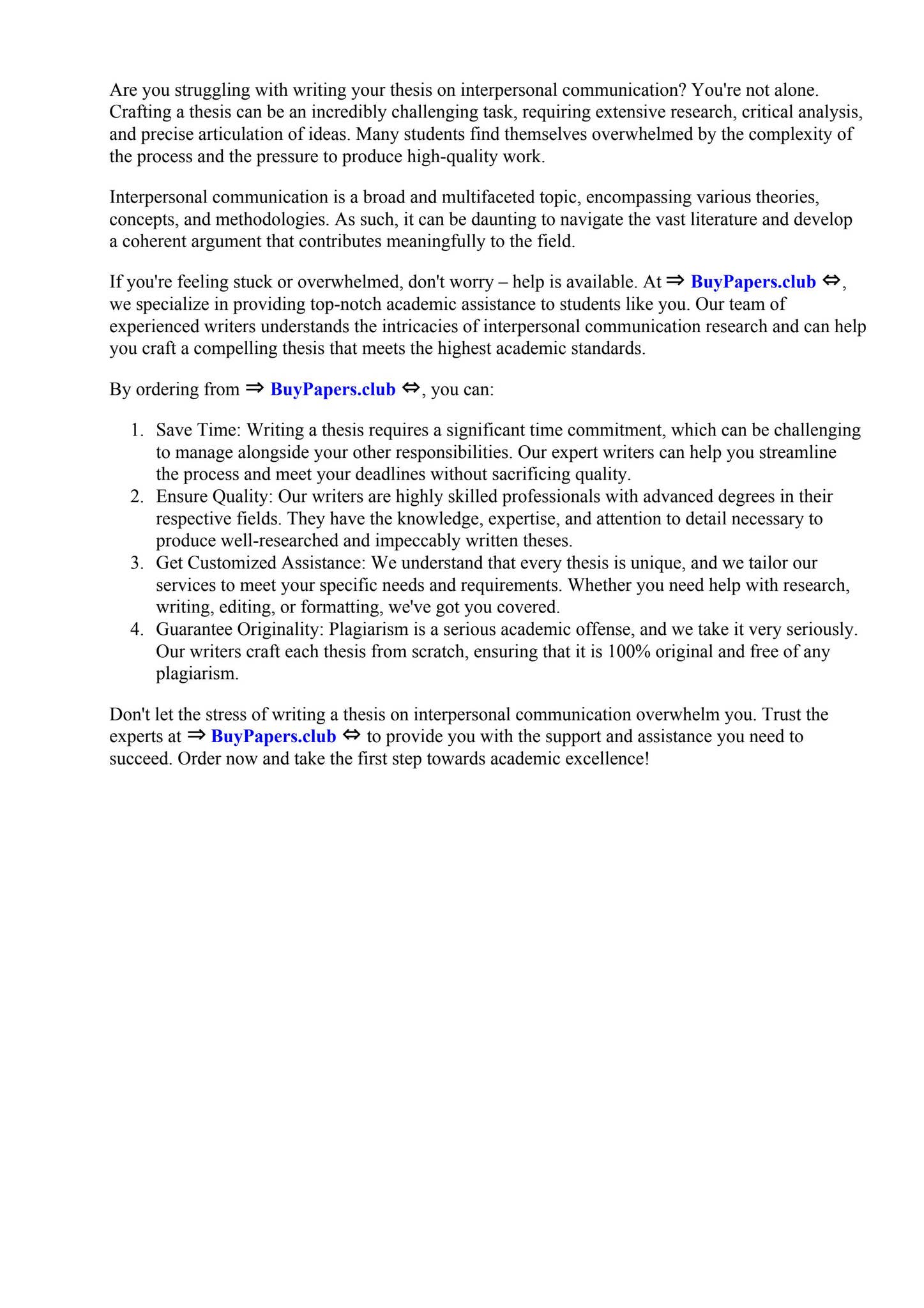 Interpersonal Communication Research Paper Sample by Grand Canyon ...