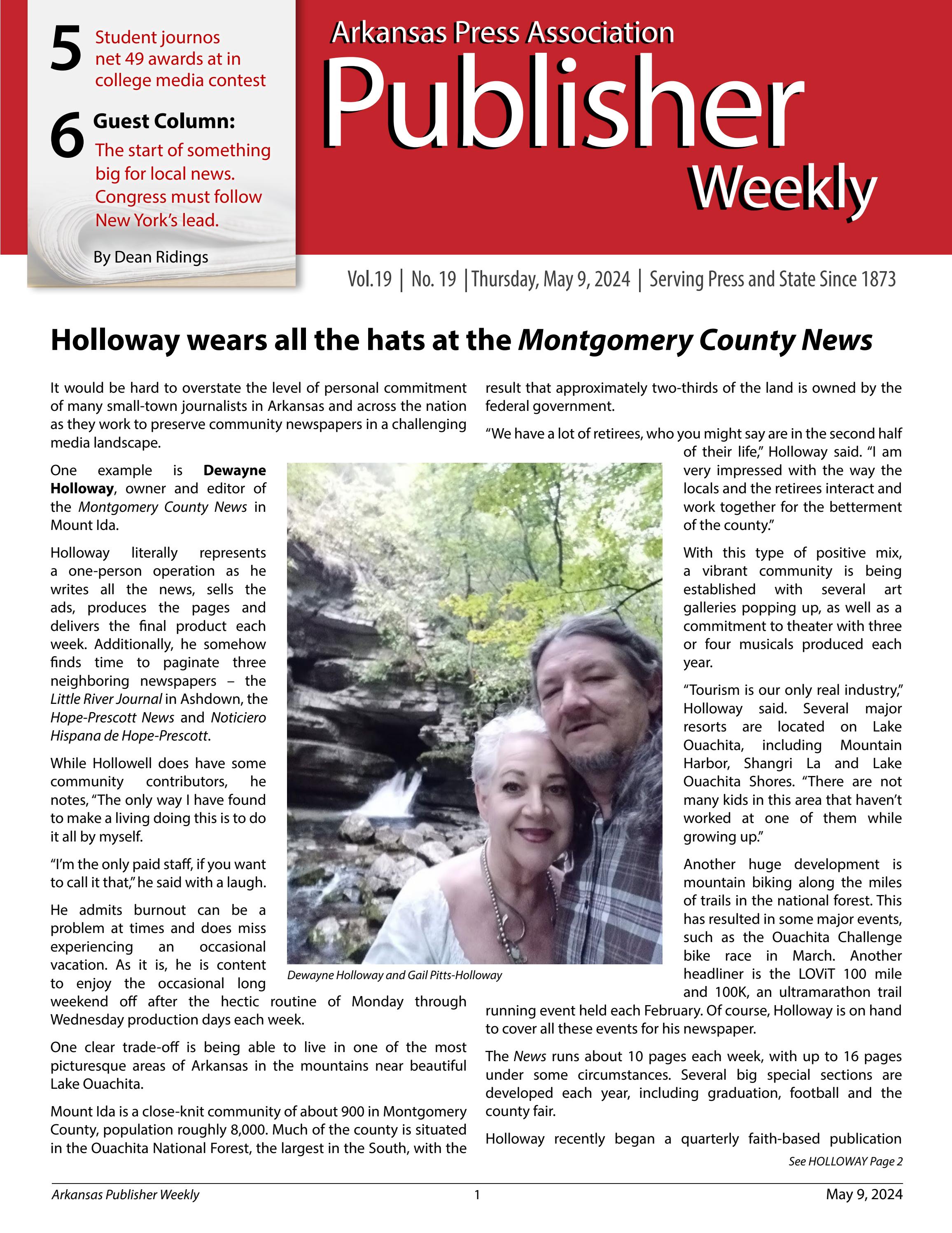 Arkansas Publisher Weekly: May 9, 2024 by Arkansas Press Association ...