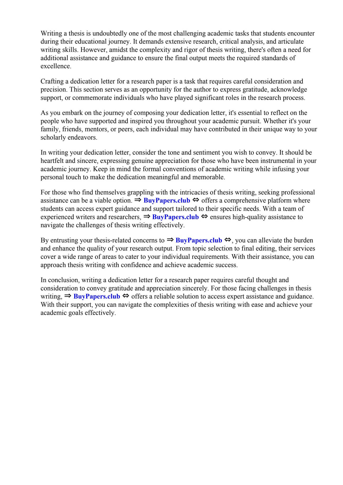 Example Of Dedication Letter For Research Paper by Trine University - Issuu