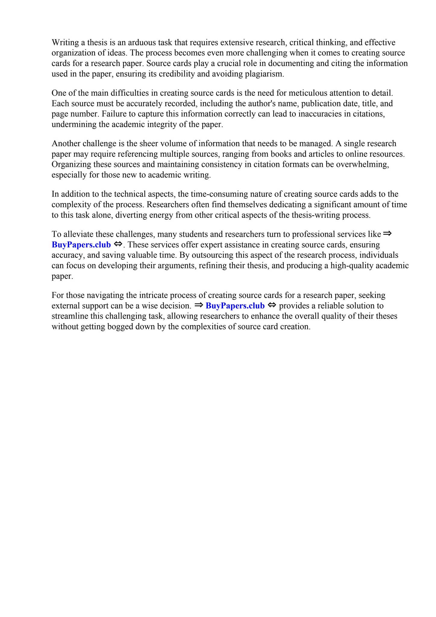 How To Do Source Cards For Research Paper by University of Sedona - Issuu