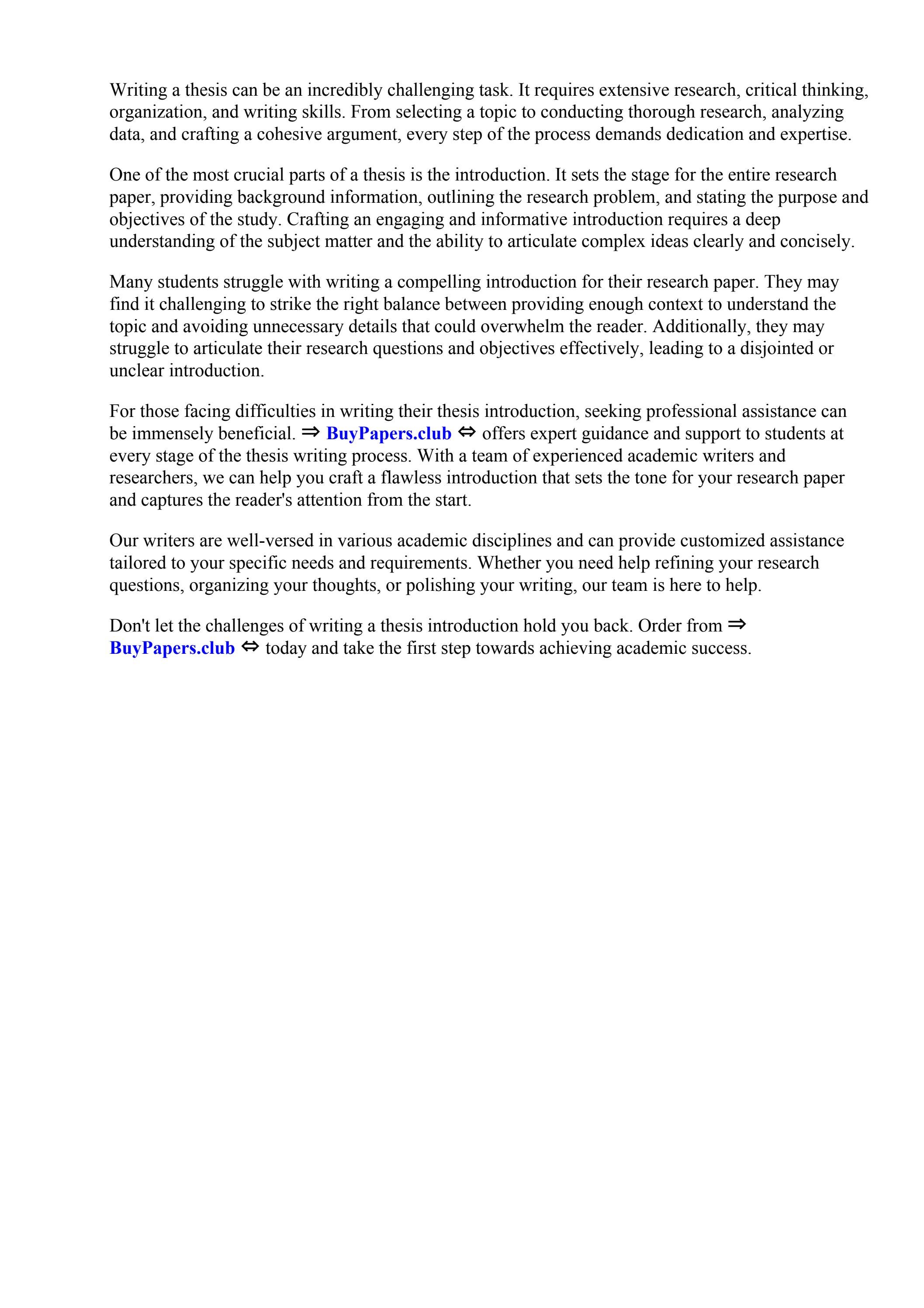 Sample Of Introduction Research Paper by North Central College - Issuu