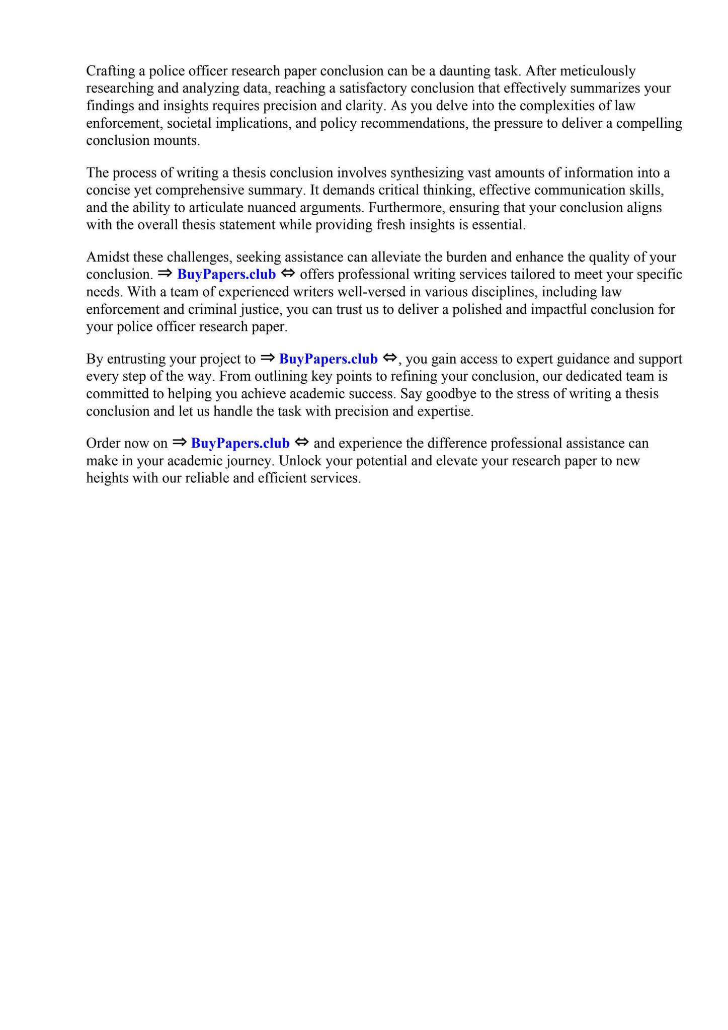 Police Officer Research Paper Conclusion by Coppin State University - Issuu