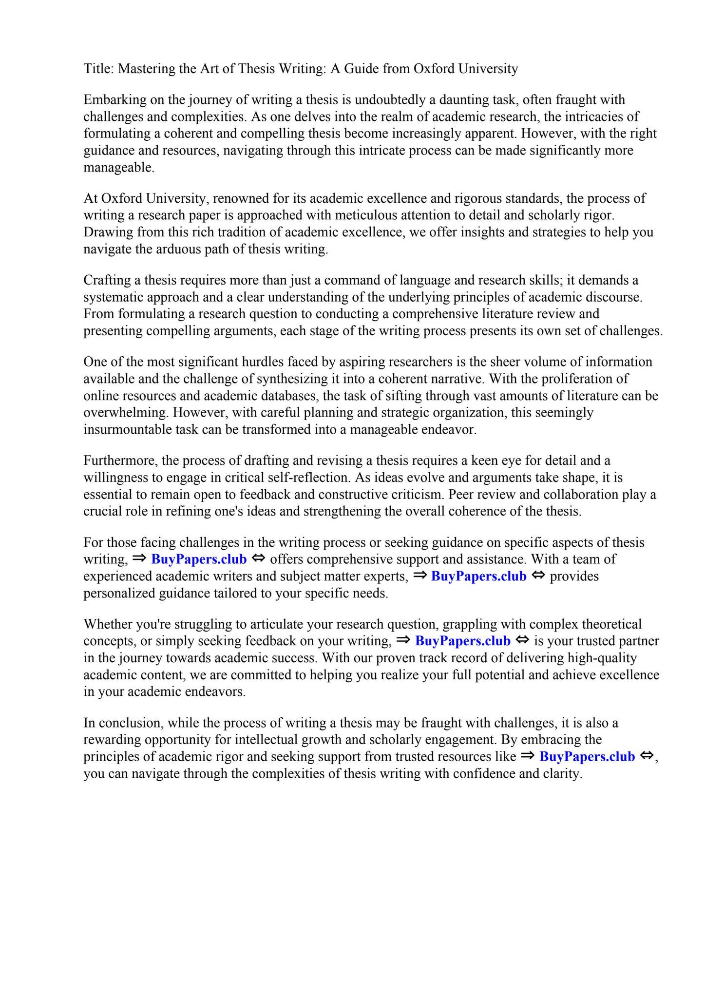 How To Write A Research Paper Oxford University by Bluefield State ...