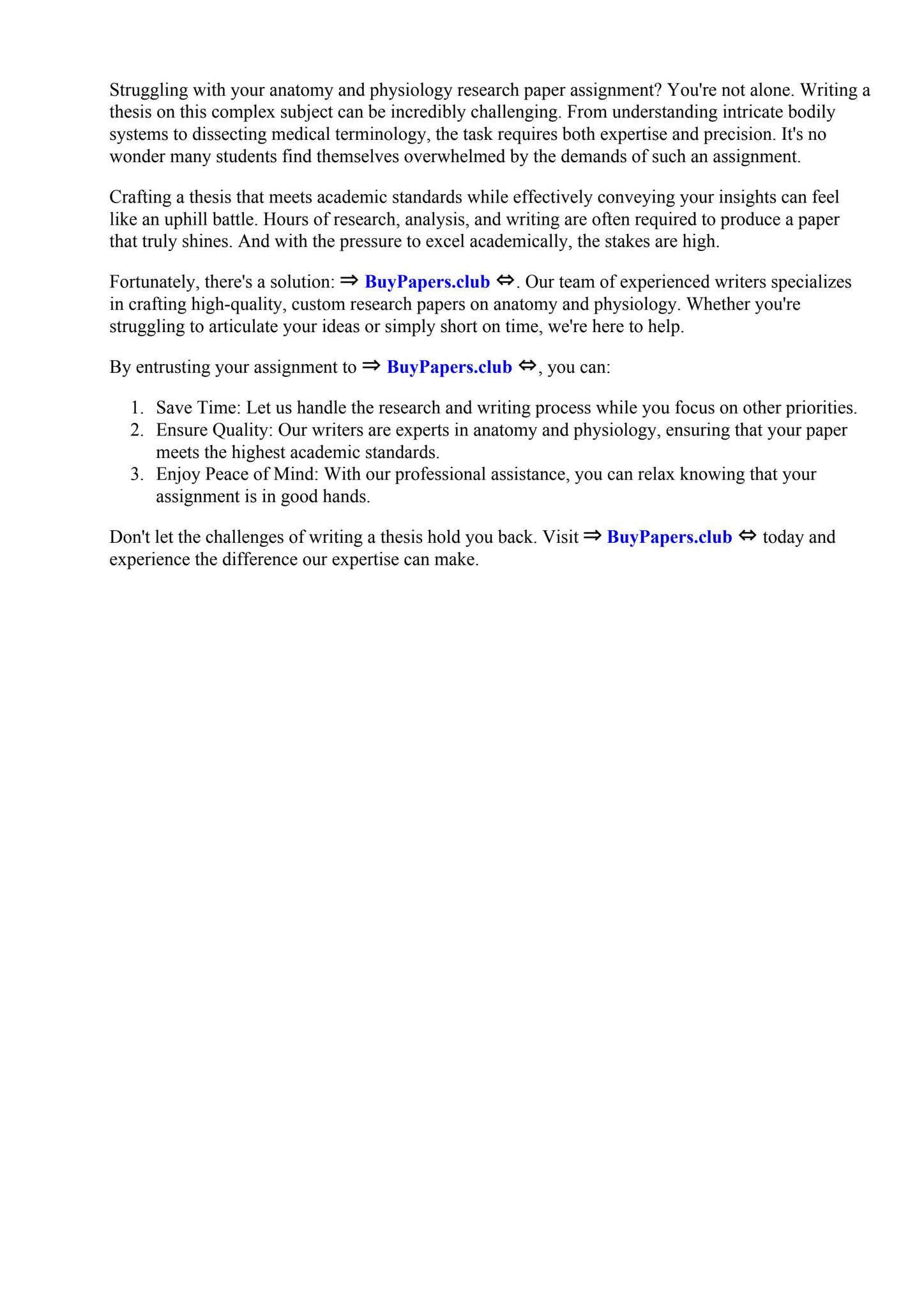 Anatomy And Physiology Research Paper Assignment by Faulkner University ...