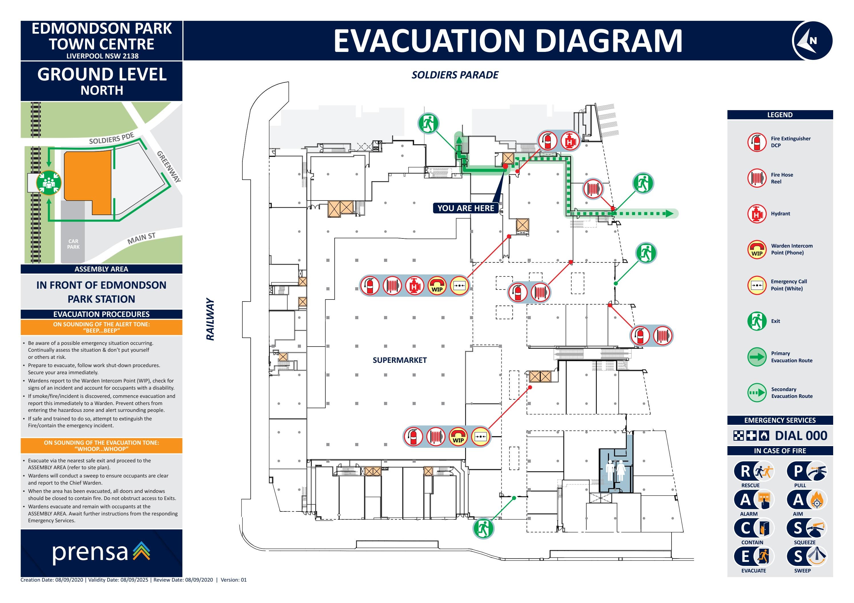 Ed.Square Town Centre - Evacuation Map by Frasers Property Australia ...