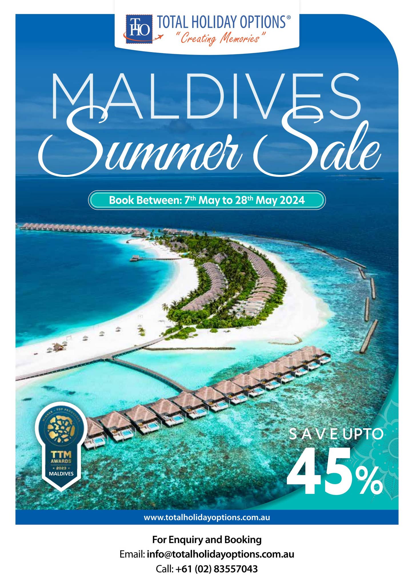 Maldives Summer Sale Promotion_AU by TOTAL HOLIDAY OPTIONS - Issuu