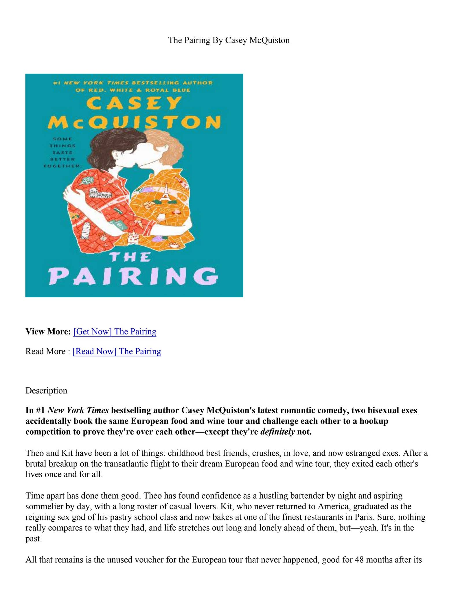 (PDF) Download The Pairing - Casey McQuiston by erickaloesceke77 - Issuu