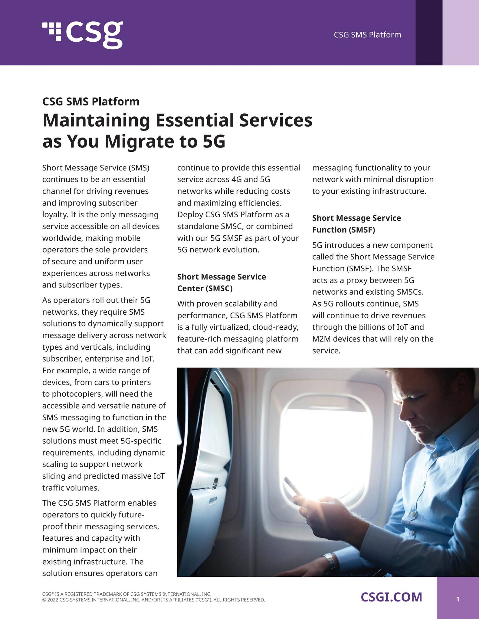 CSG SMS Platform Datasheet by CSG Systems - Issuu