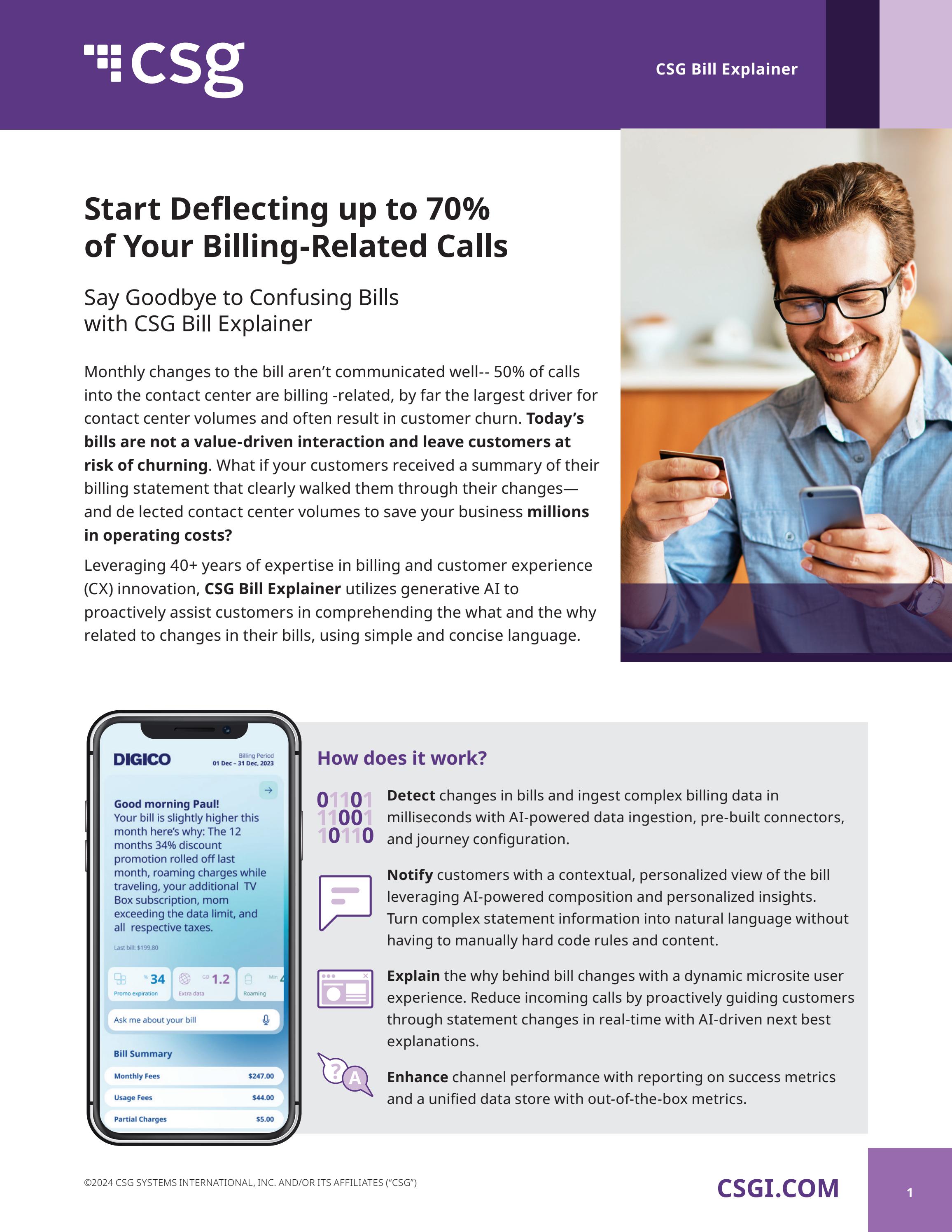 CSG Bill Explainer Datasheet by CSG Systems - Issuu