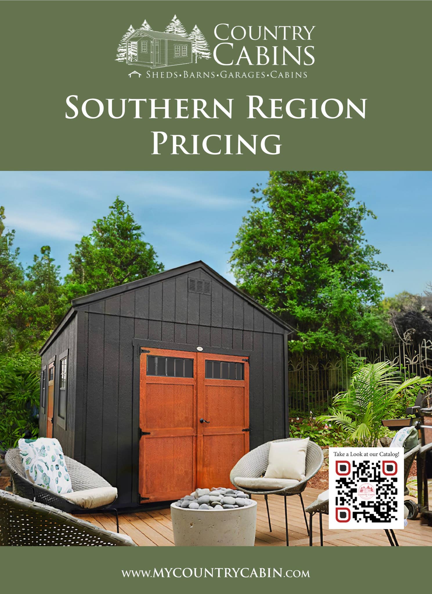Country Cabins Southern Pricing Pamphlet by mycountrycabin - Issuu