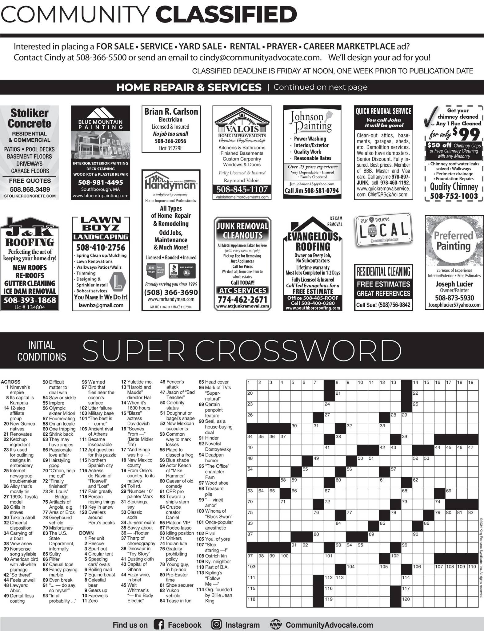 Classifieds 240517 by Community Advocate - Issuu