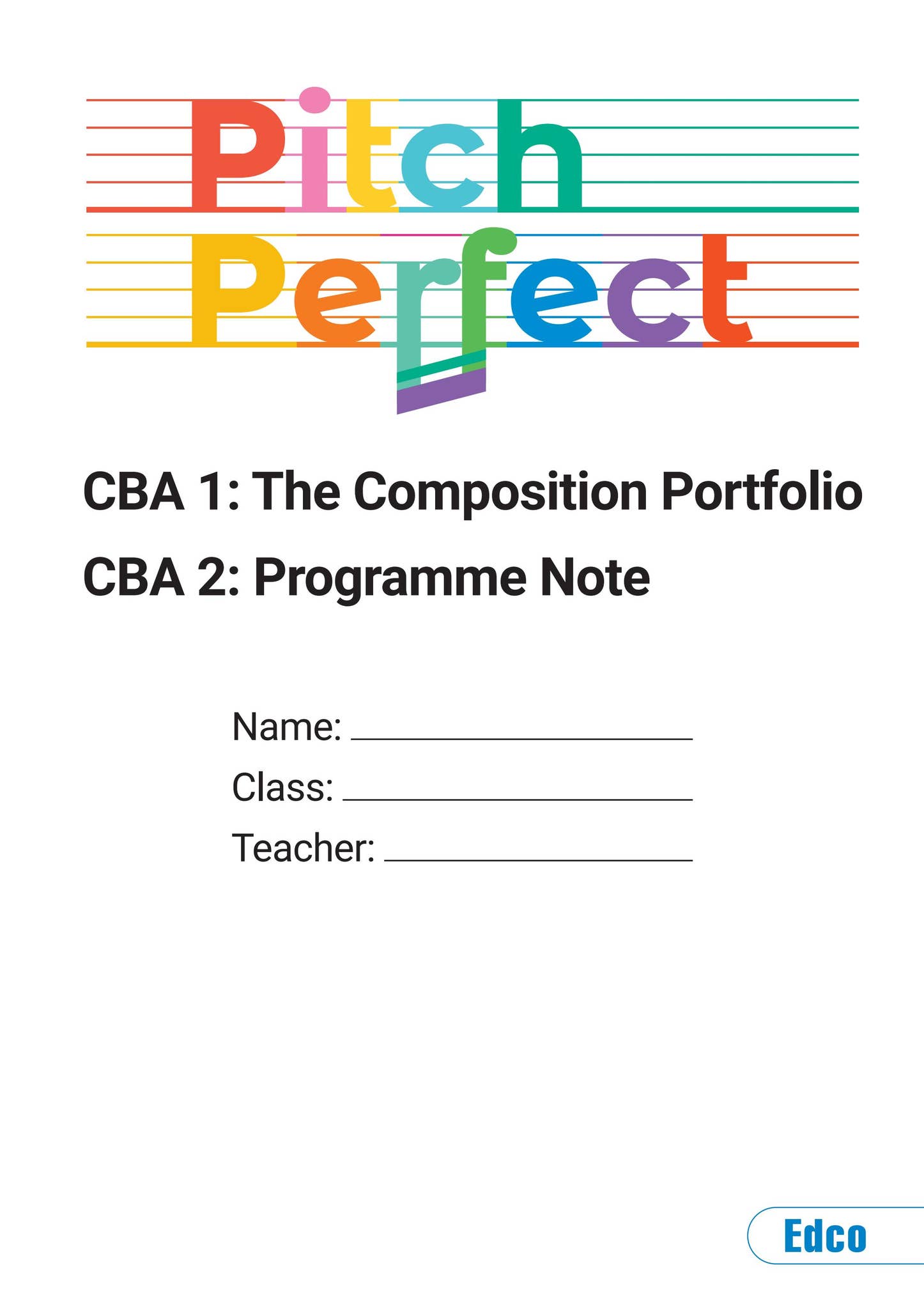 Pitch Perfect CBA Booklet Sample by Edco Ireland - Issuu