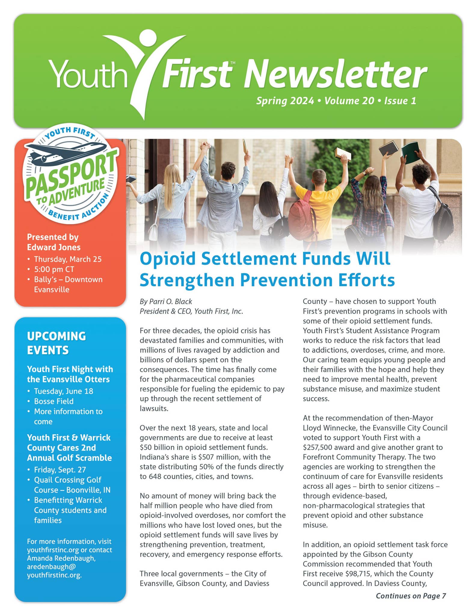 Youth First Newsletter v20 i1 by Youth First - Issuu