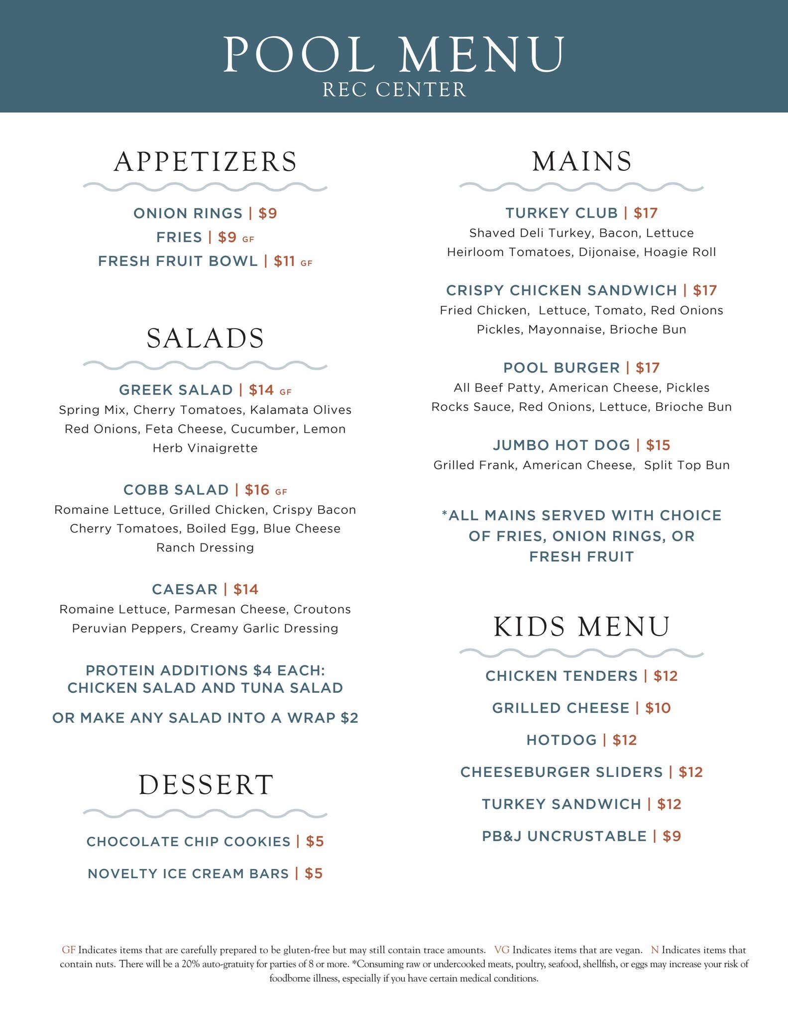 Rec Center Pool Menu May 2024 by gardenofthegodsresortandclub - Issuu