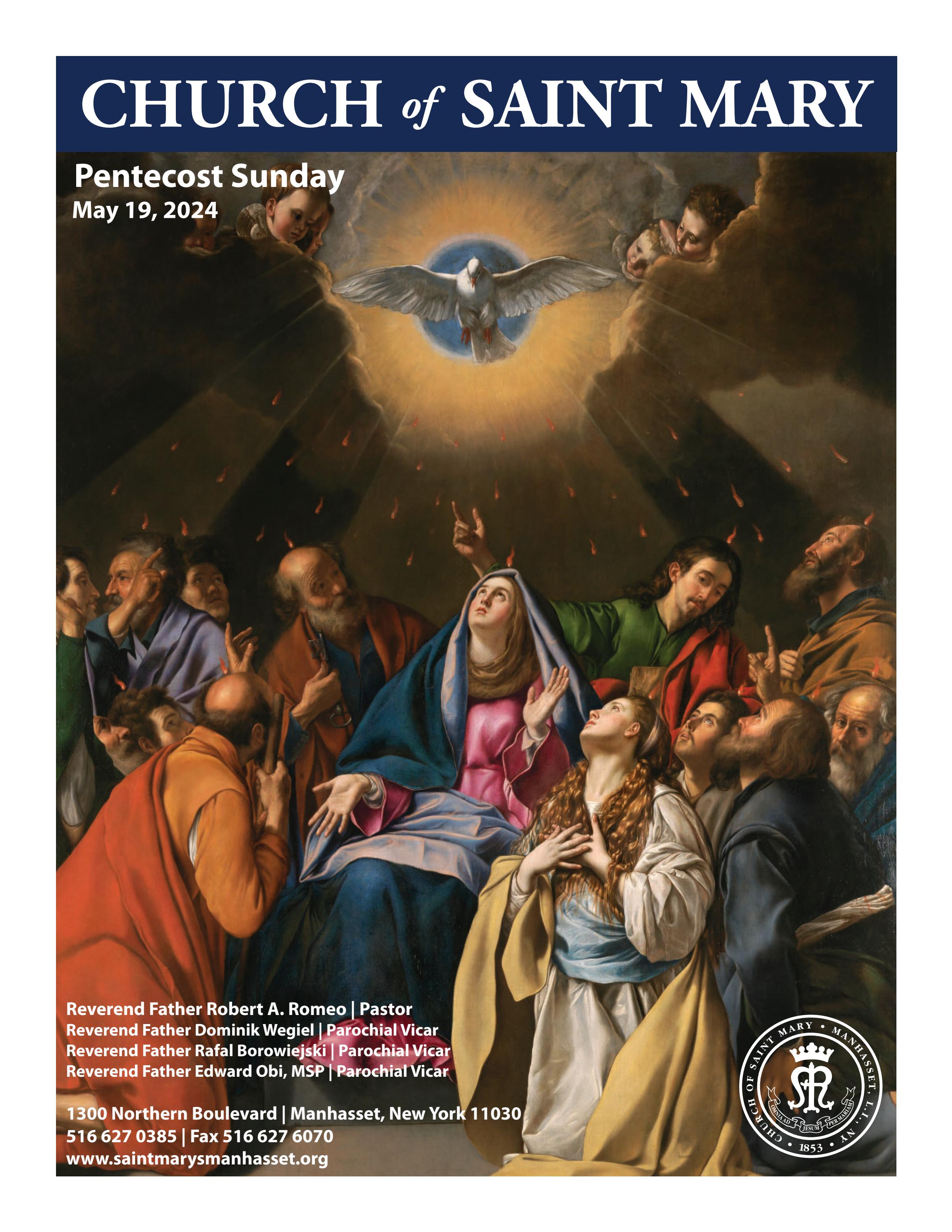 Church of Saint Mary Parish Bulletin: May 19, 2024 by Church and ...
