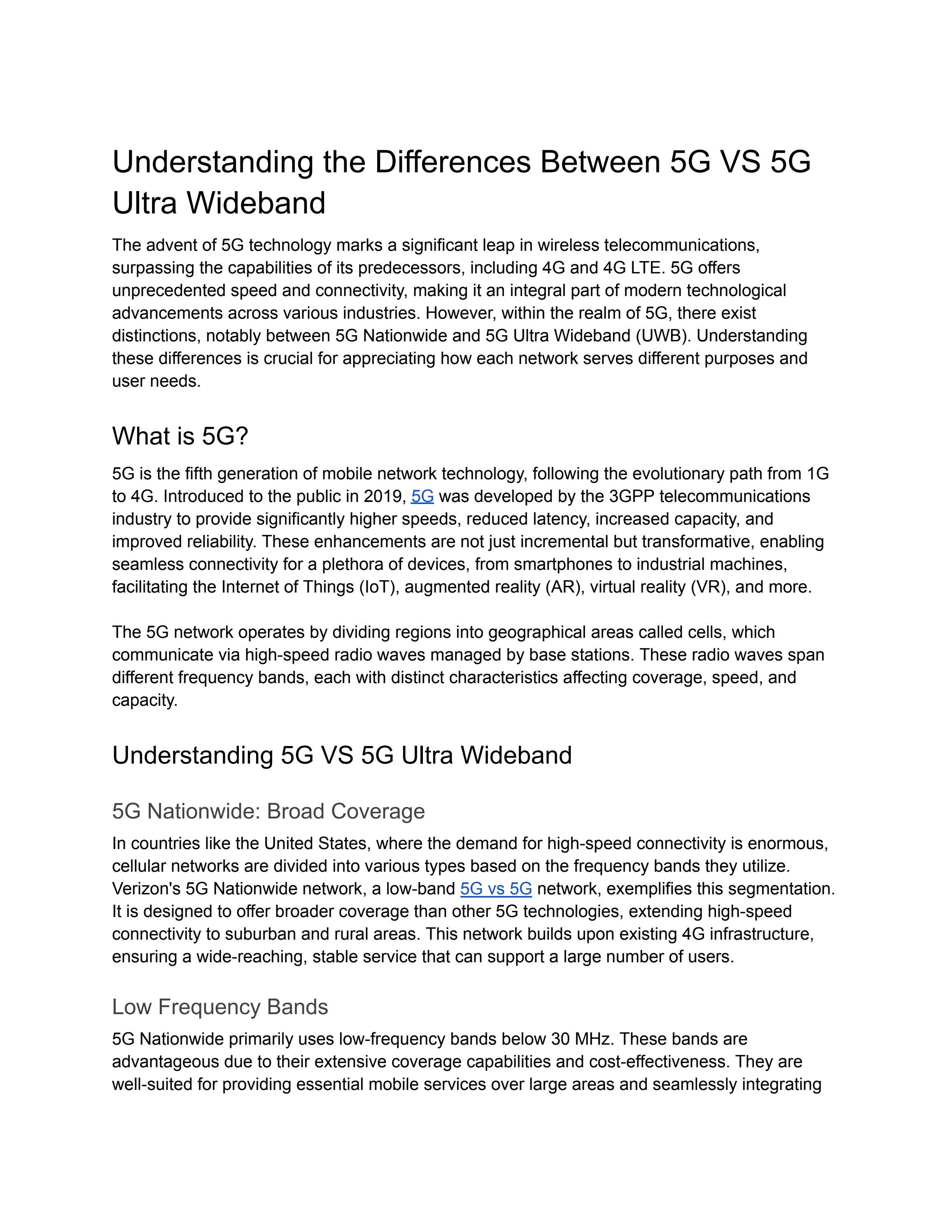 Understanding 5G vs 5G Ultra Wideband by techwelo - Issuu
