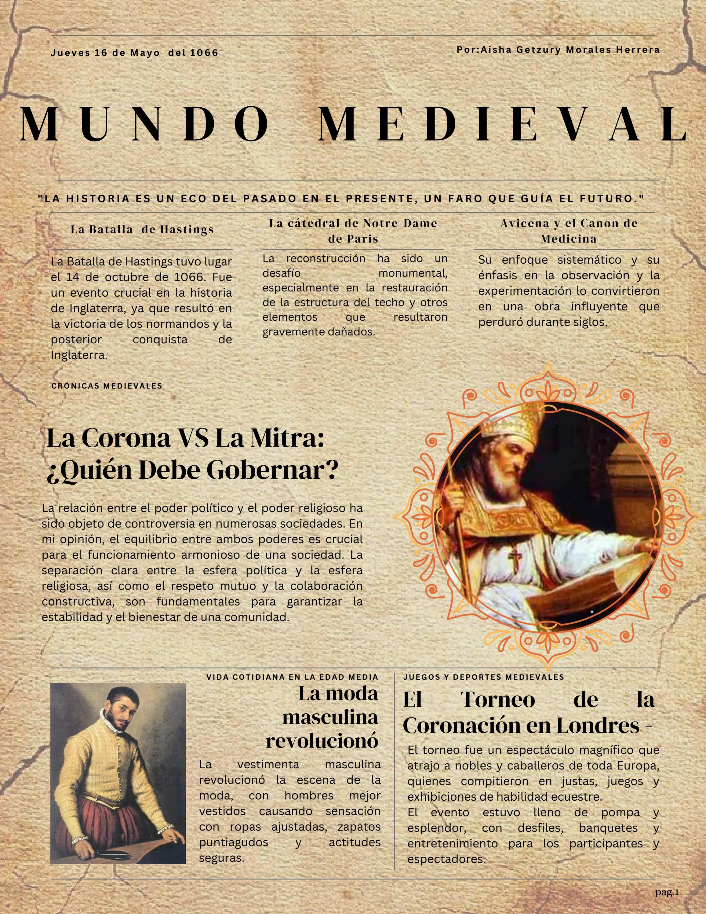 Periódico Medieval by Aisha Getzury Morales Herrera - Issuu