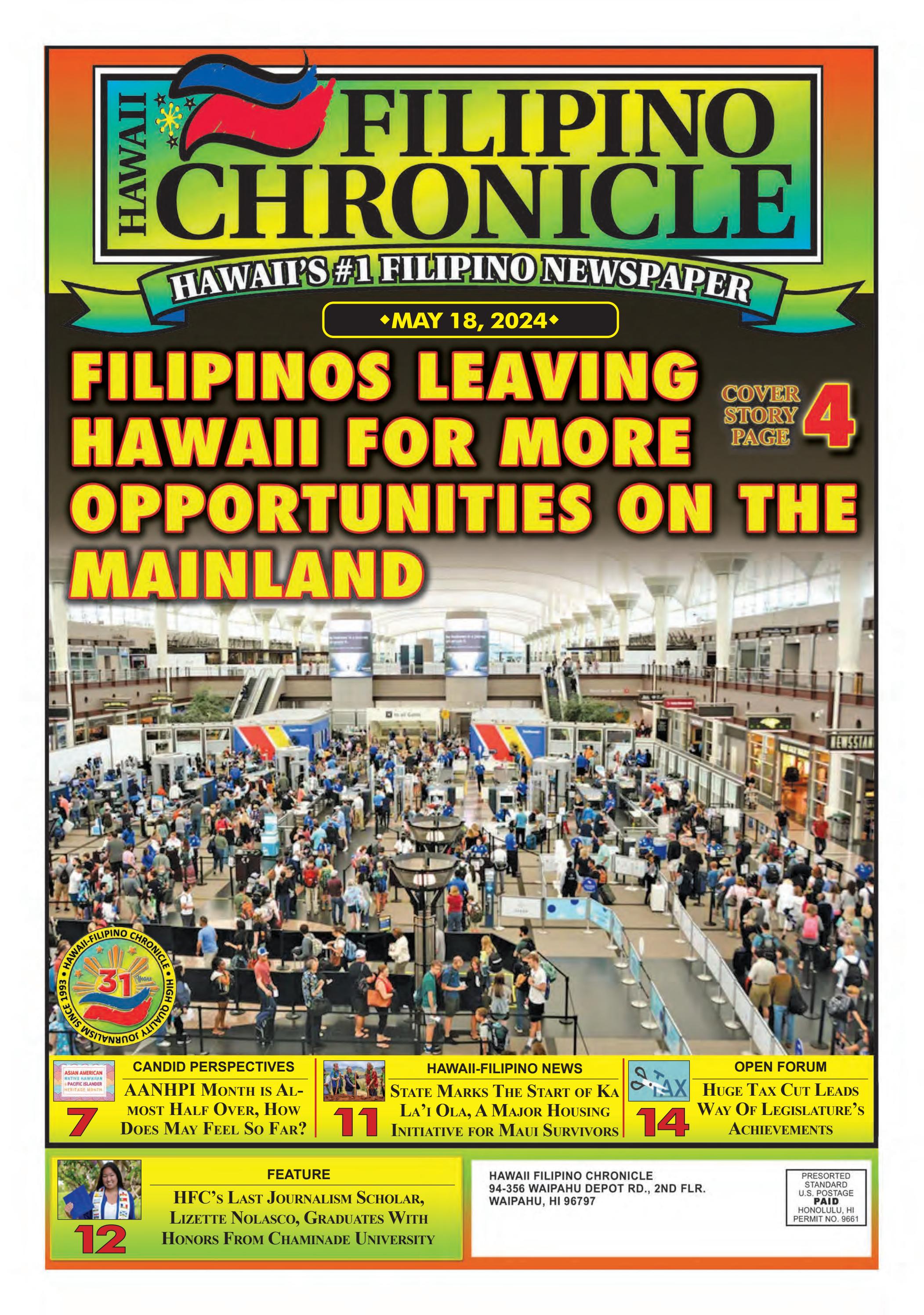 Hawaii Filipino Chronicle - May 18, 2024 by Hawaii Filipino Chronicle ...