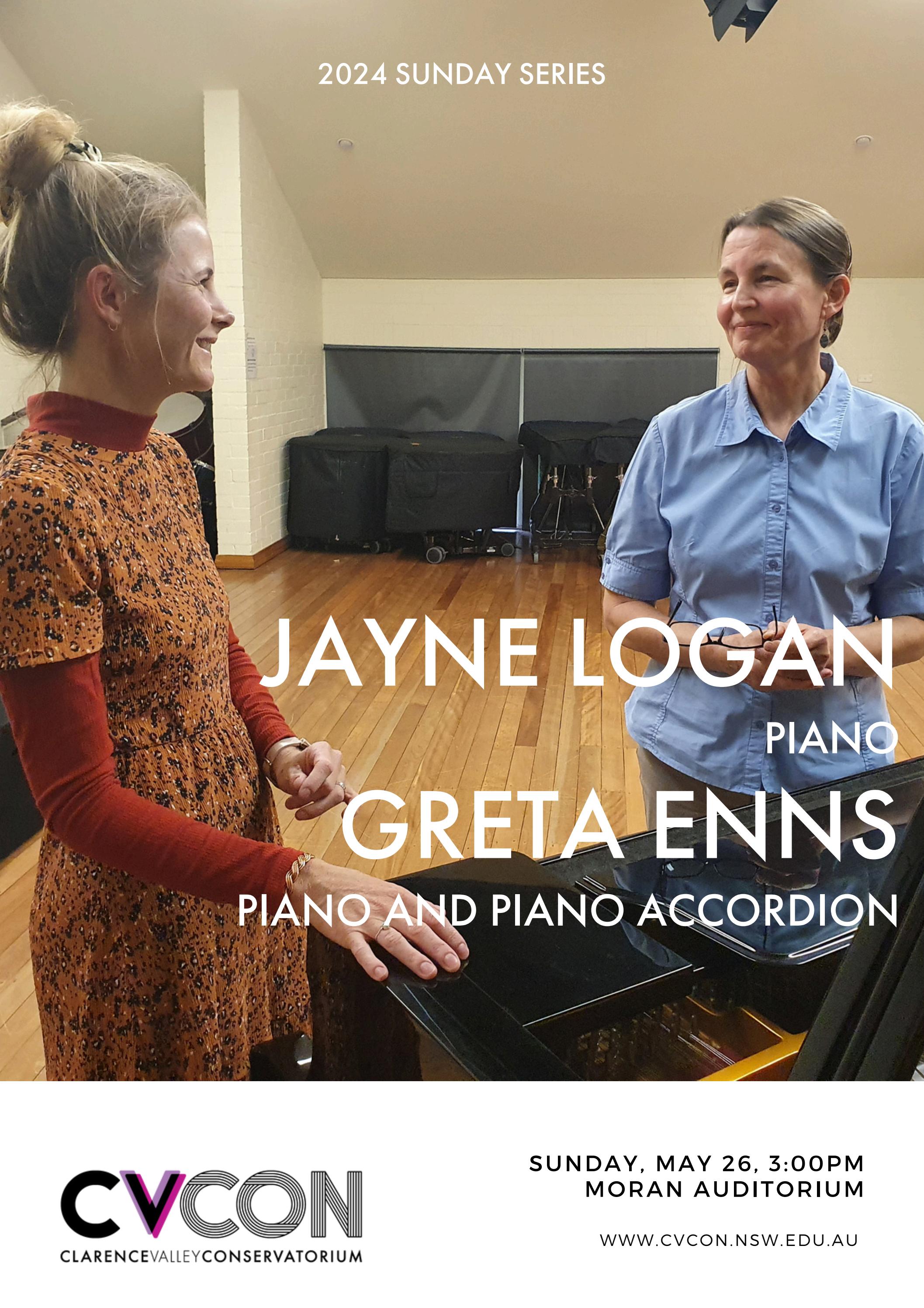 Jayne Logan and Greta Enns by Clarence Valley Conservatorium - Issuu
