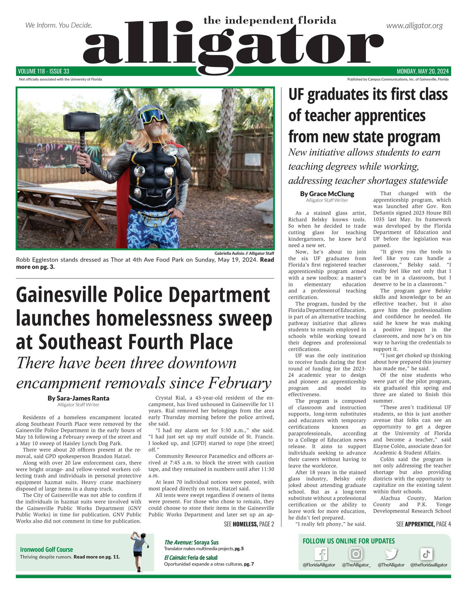 Monday, May 20, 2024 by The Independent Florida Alligator - Issuu