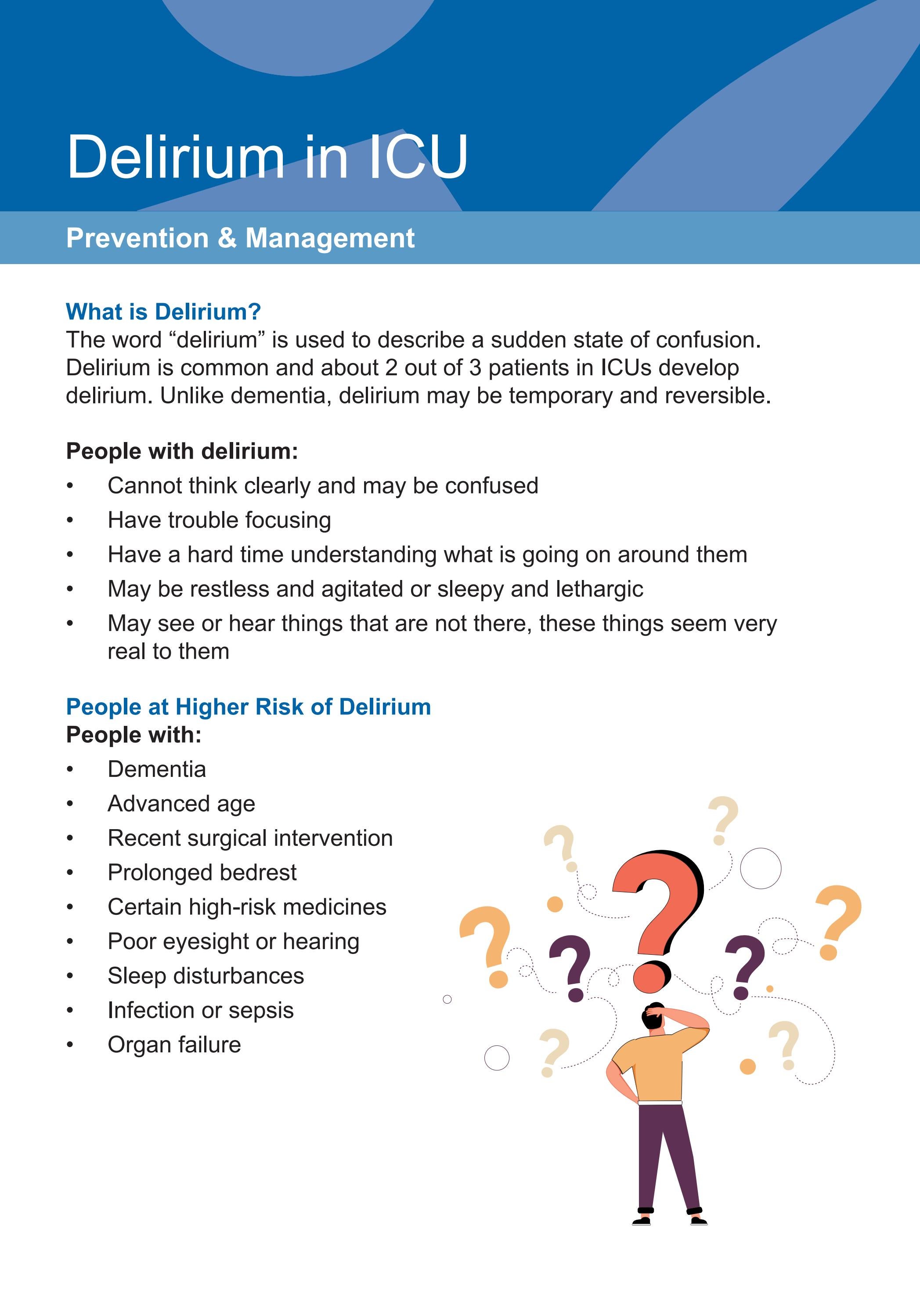 Delirium in ICU by Yishun Health - Issuu