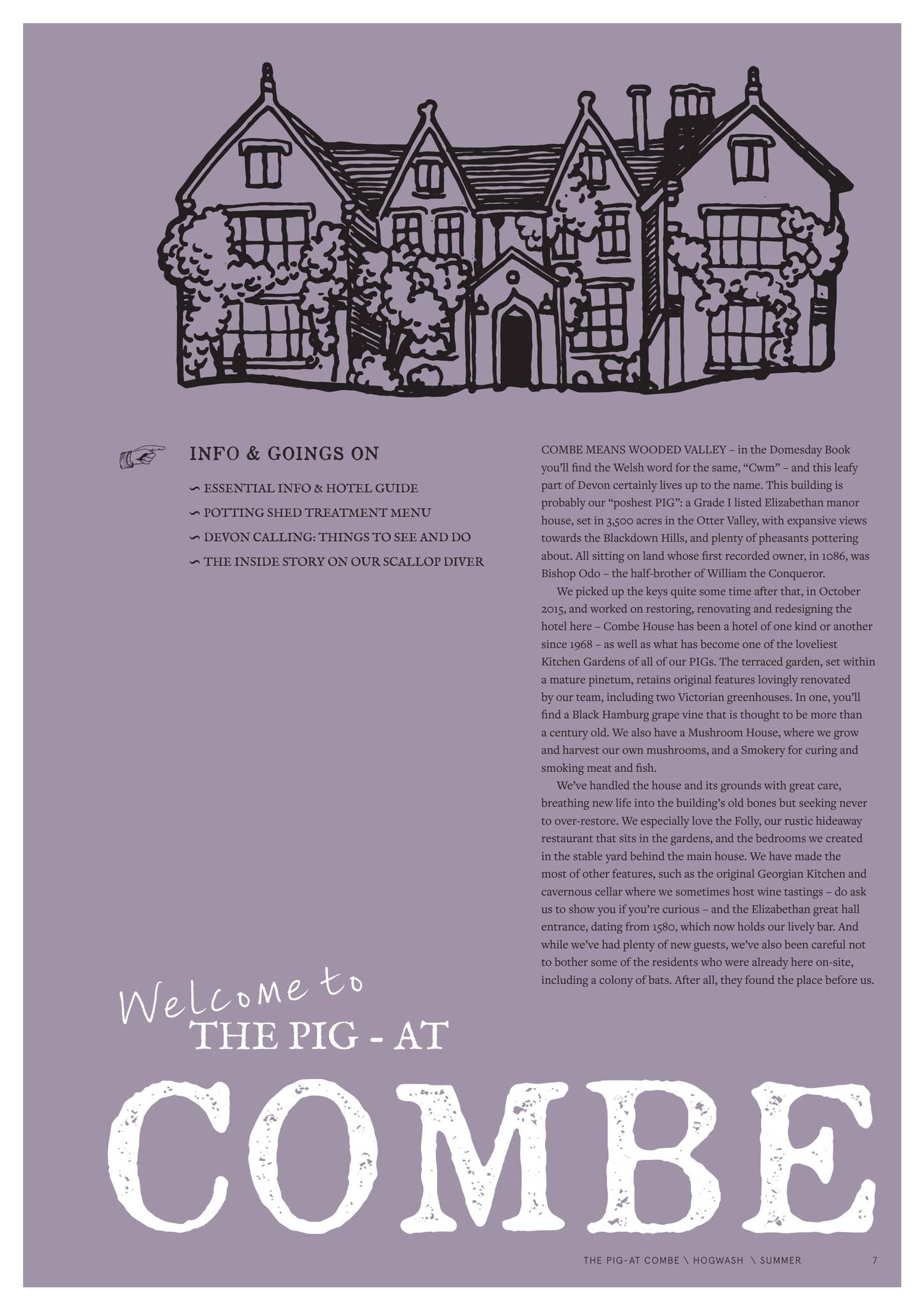 THE PIG-at Combe | Hogwash issue 04 by THE PIG Hotels - Issuu