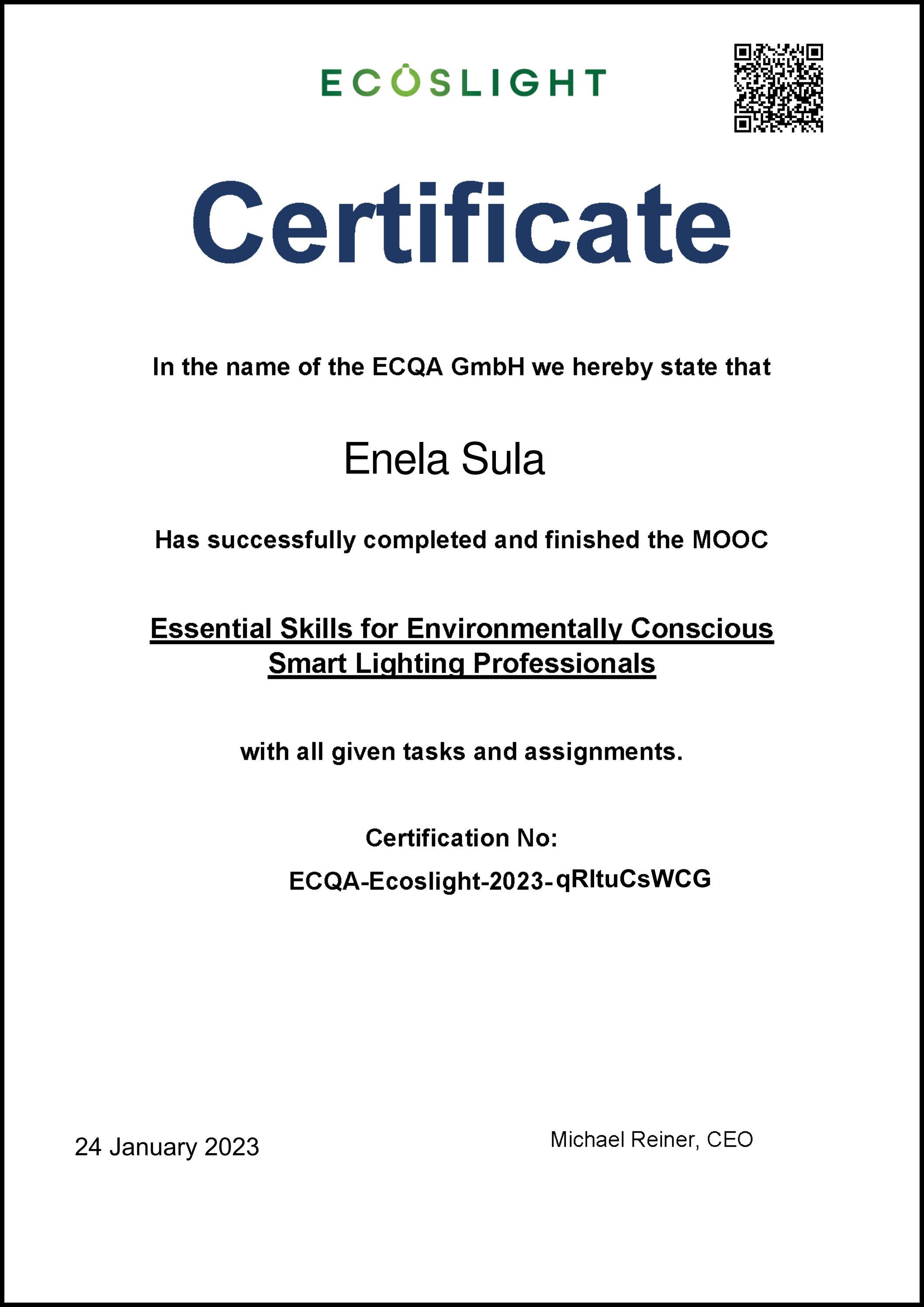 certificate by enela sula - Issuu
