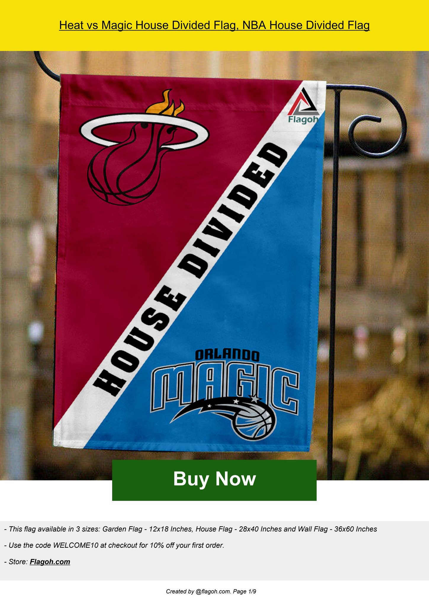 Heat vs Magic House Divided Flag, NBA House Divided Flag by flagoh - Issuu
