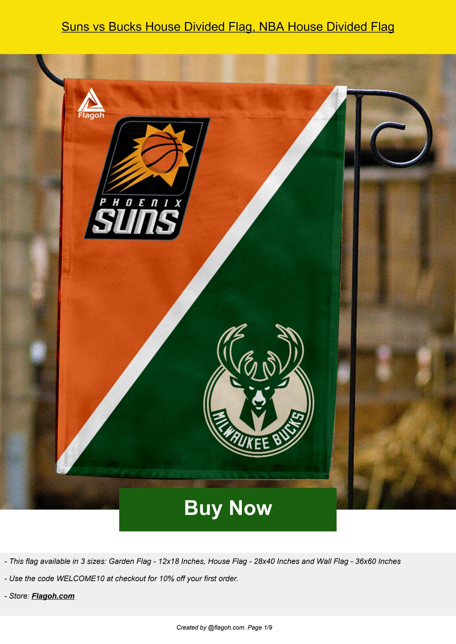 Suns vs Bucks House Divided Flag, NBA House Divided Flag by flagoh - Issuu