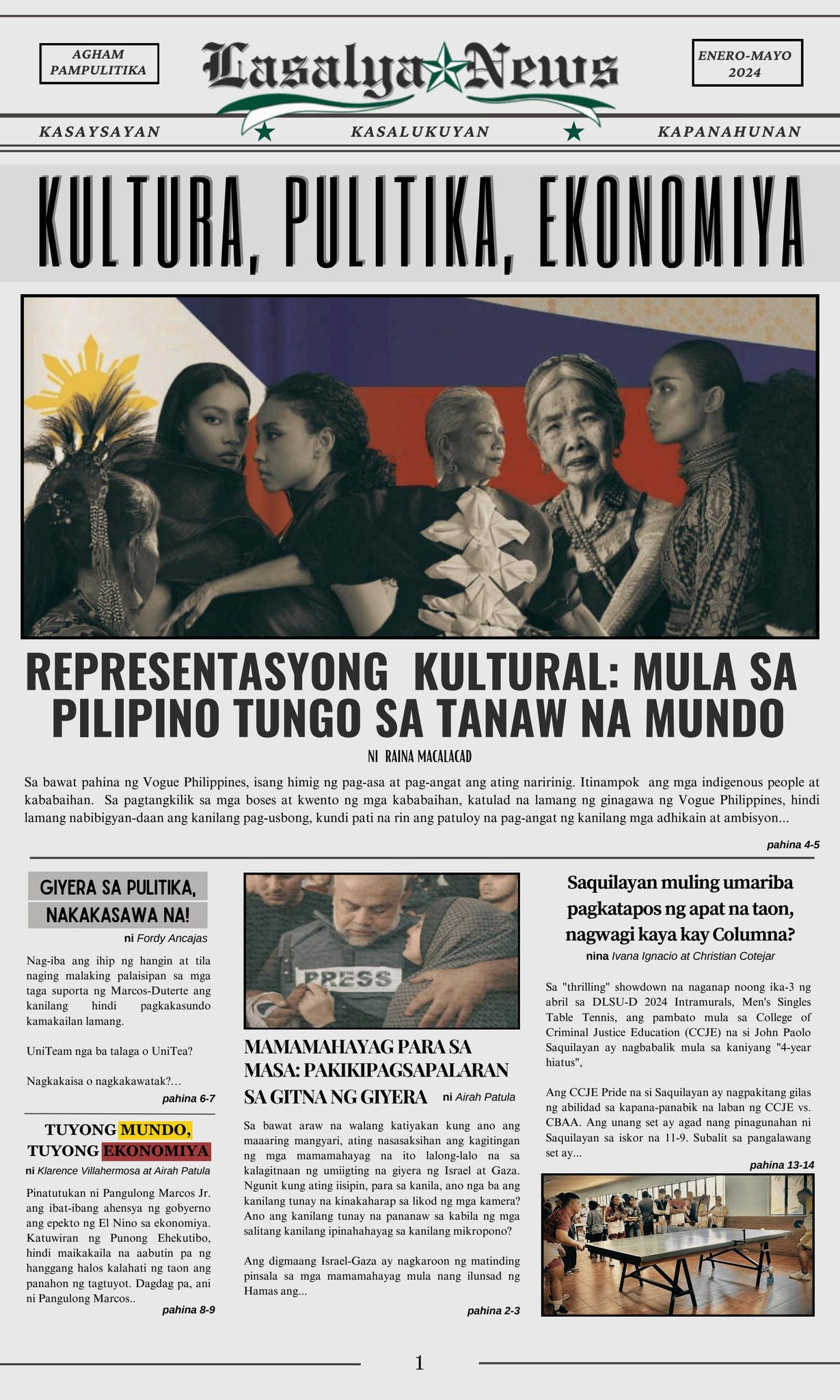 KASAYSAYAN NEWSPAPER by Talia Cordova - Issuu