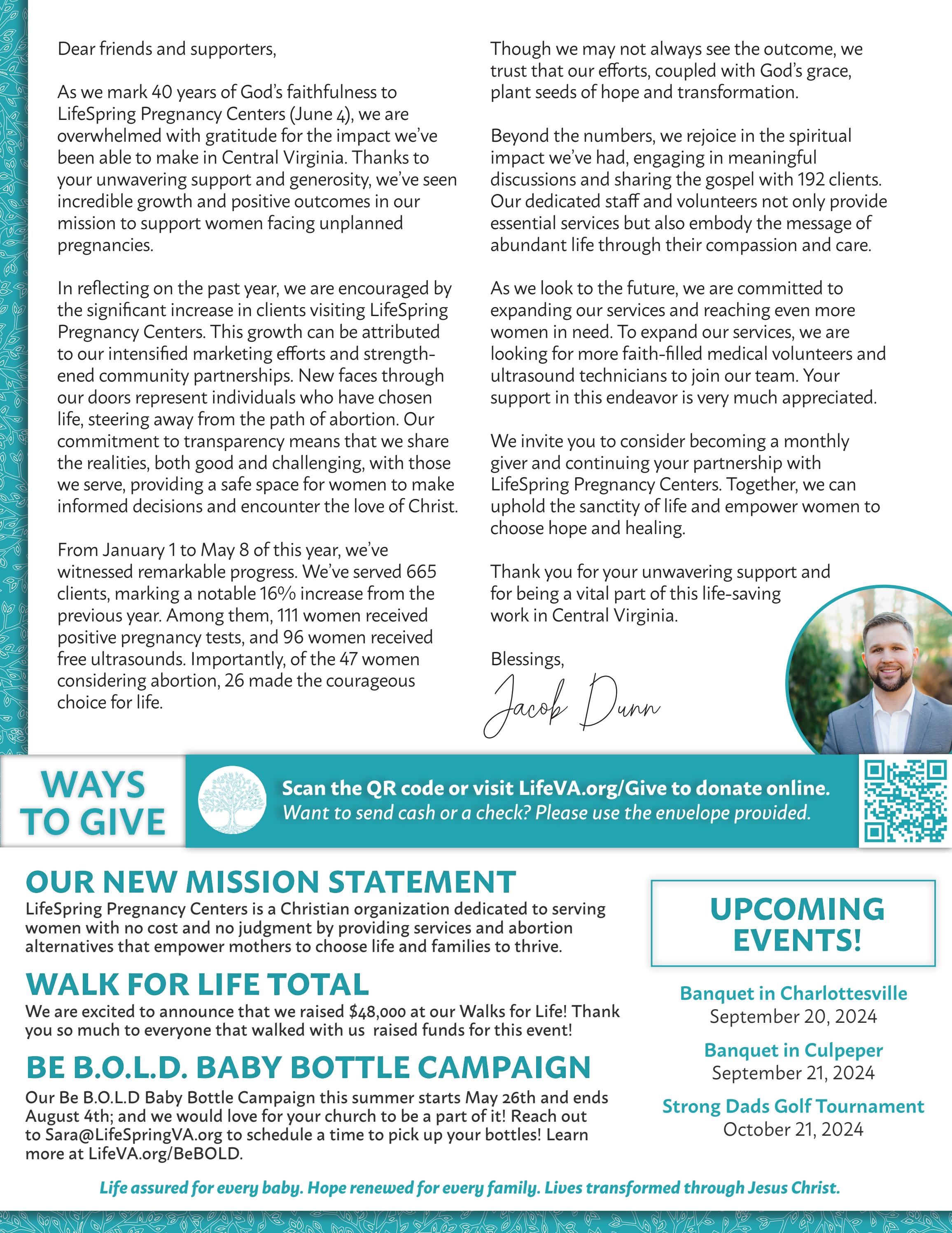 LifeSpring Pregnancy Centers - May 2024 by Maria Webb - Issuu