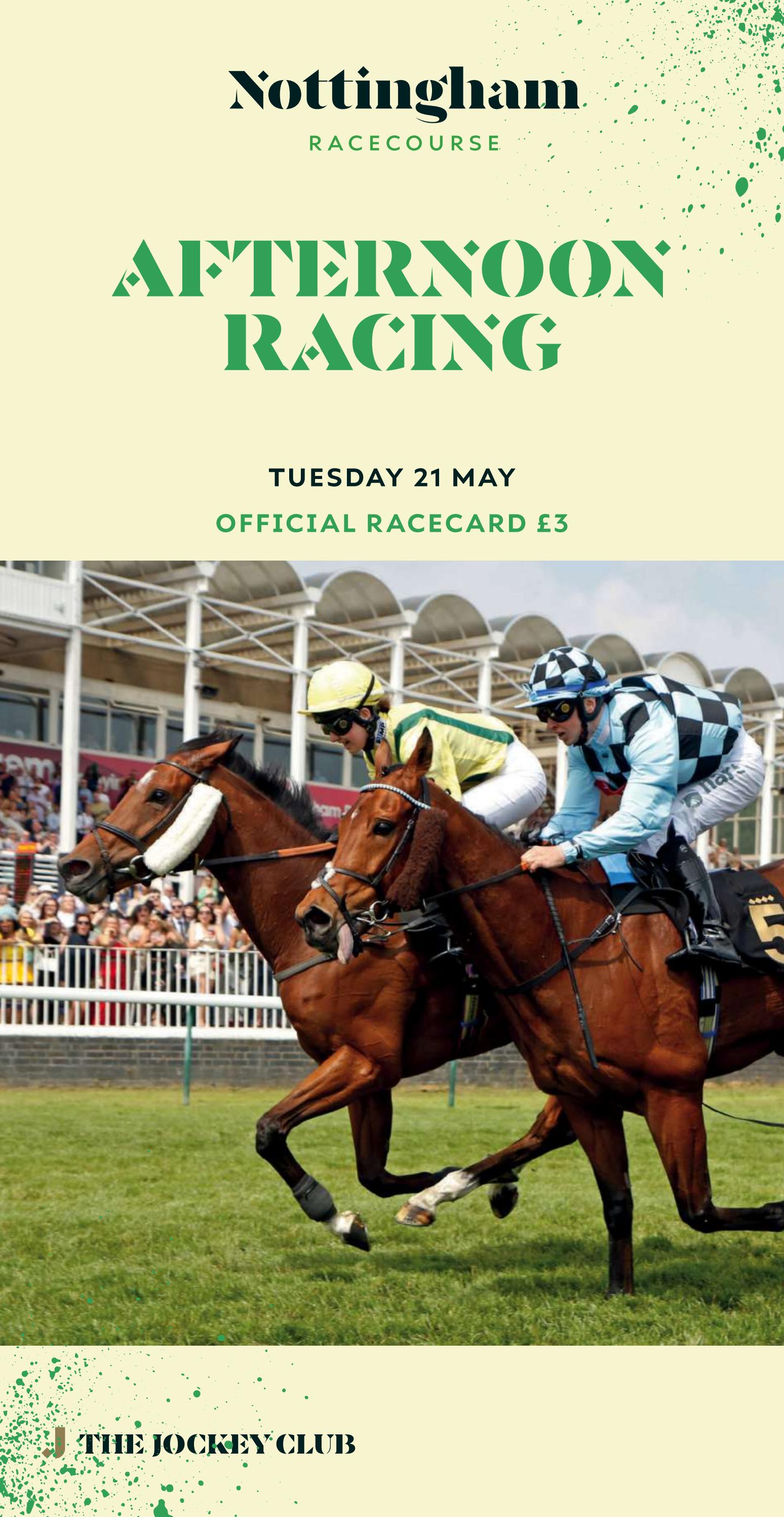 Nottingham Racecard - Tuesday 21st May by Weatherbys - Issuu