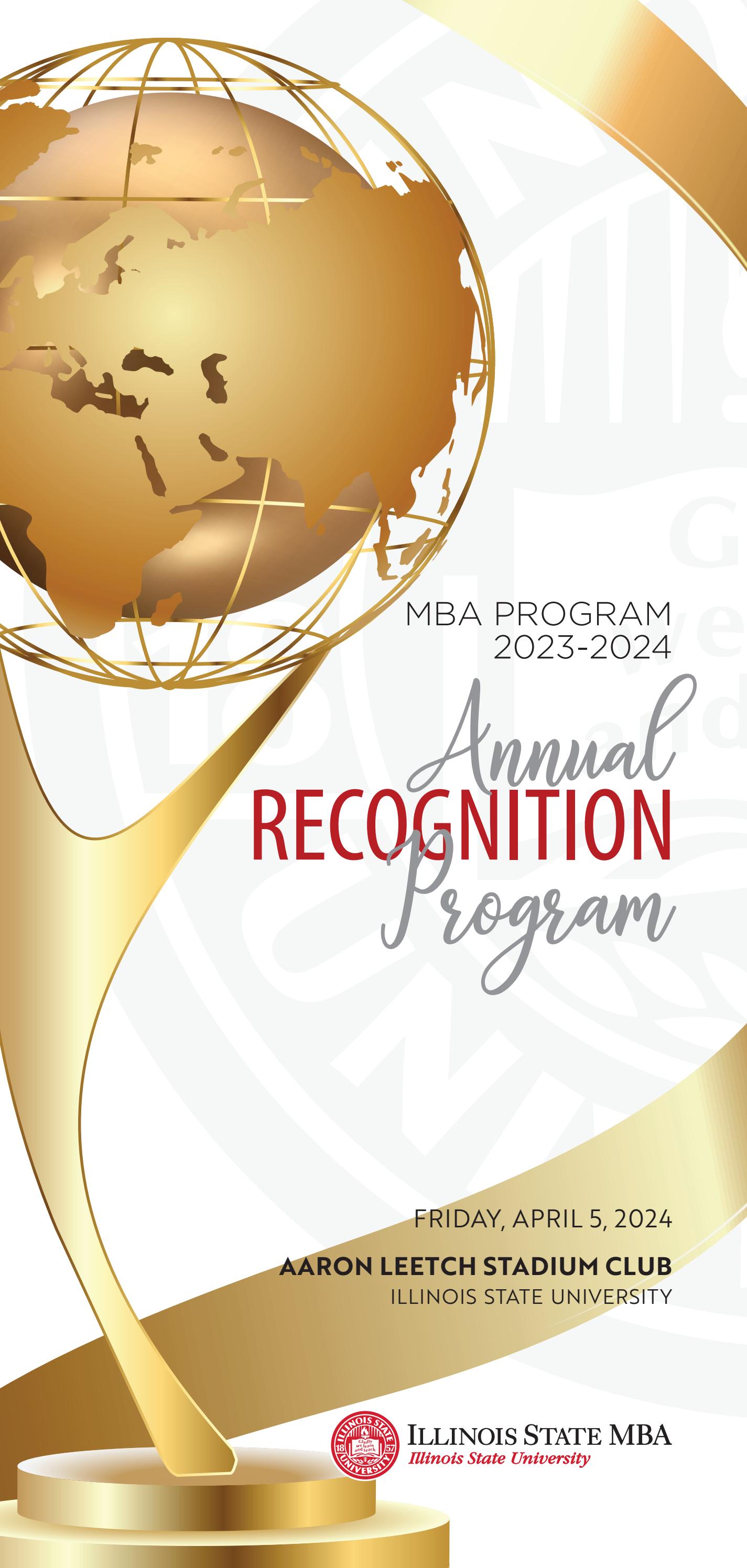 2023-2024 MBA Annual Recognition Program by BusinessISU - Issuu