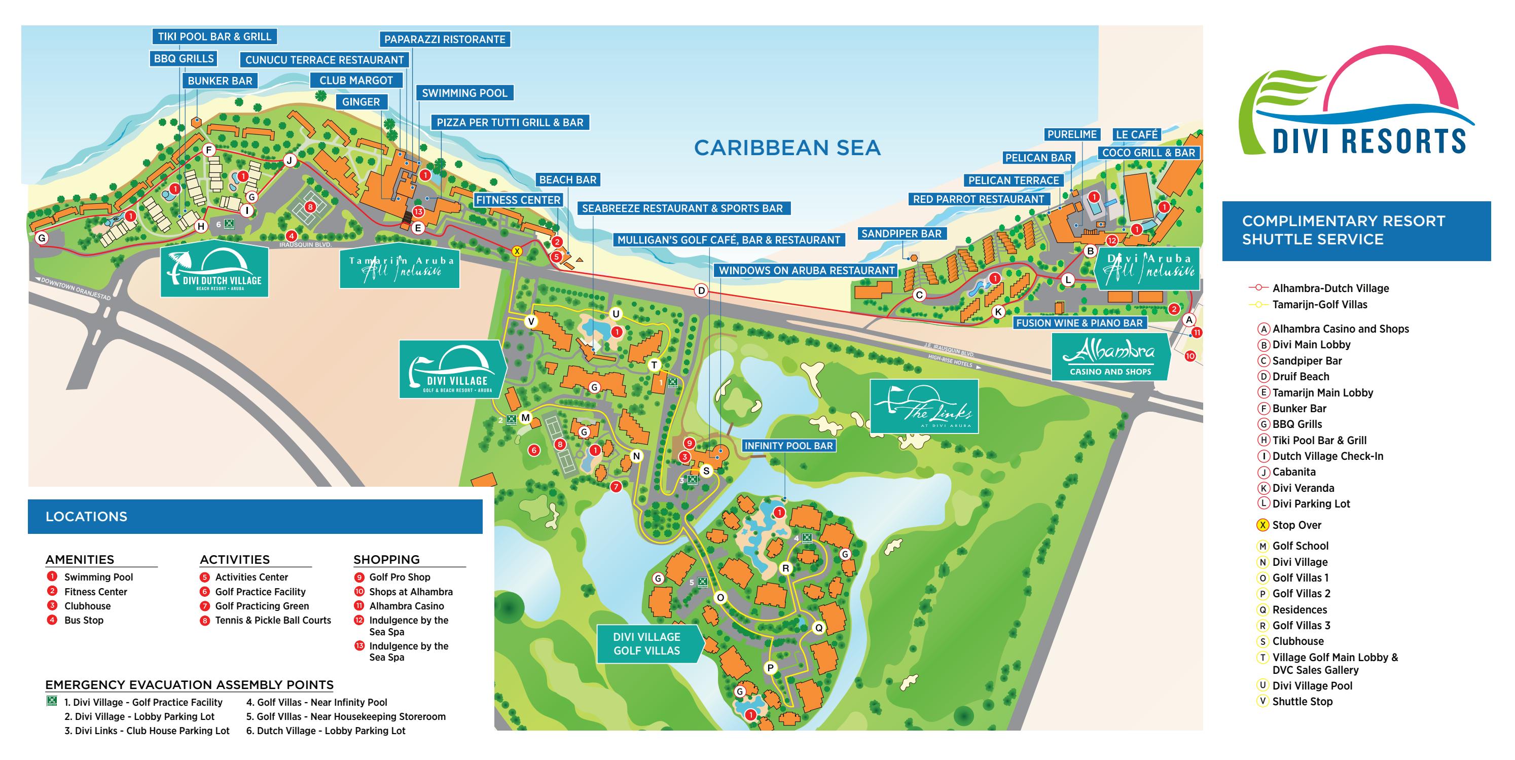 Village Golf & Dutch Resort Map by Divi Resorts - Issuu