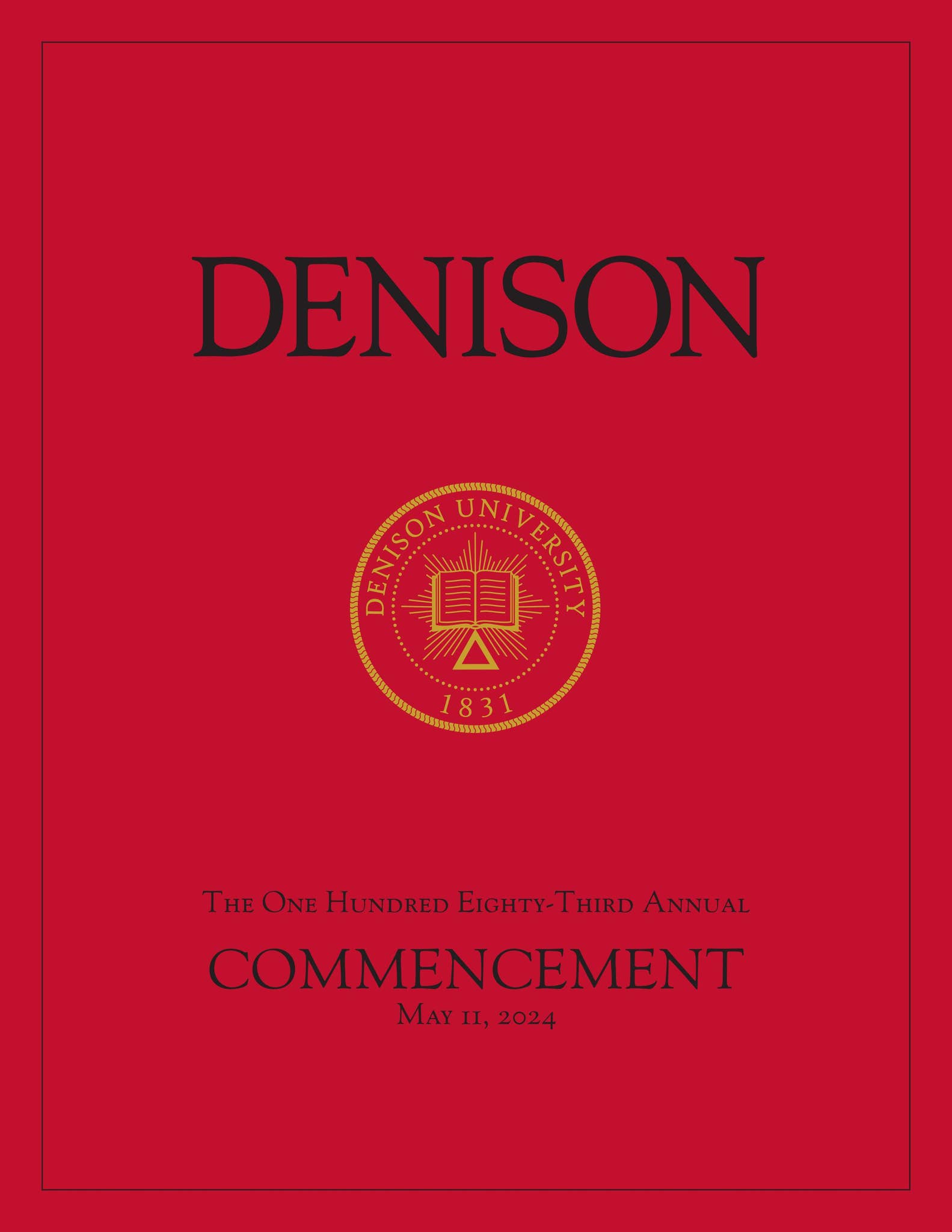 Denison University 2024 Commencement Program by Denison University - Issuu