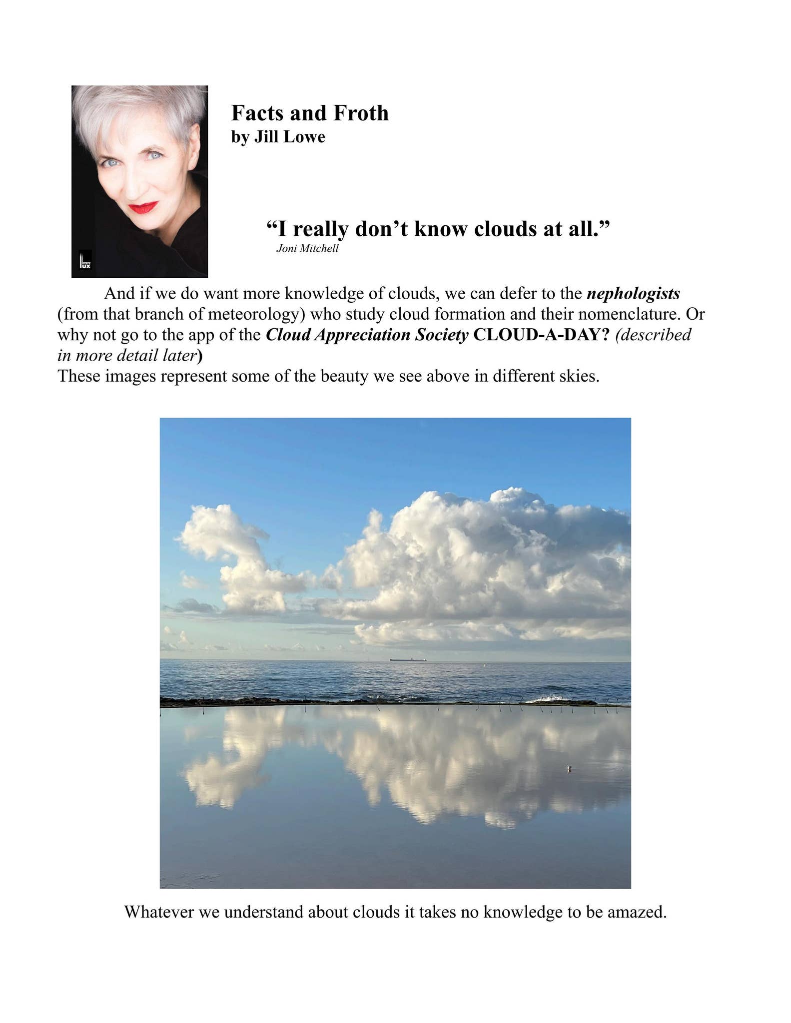 " I really dont know clouds at all" by jillylowe - Issuu