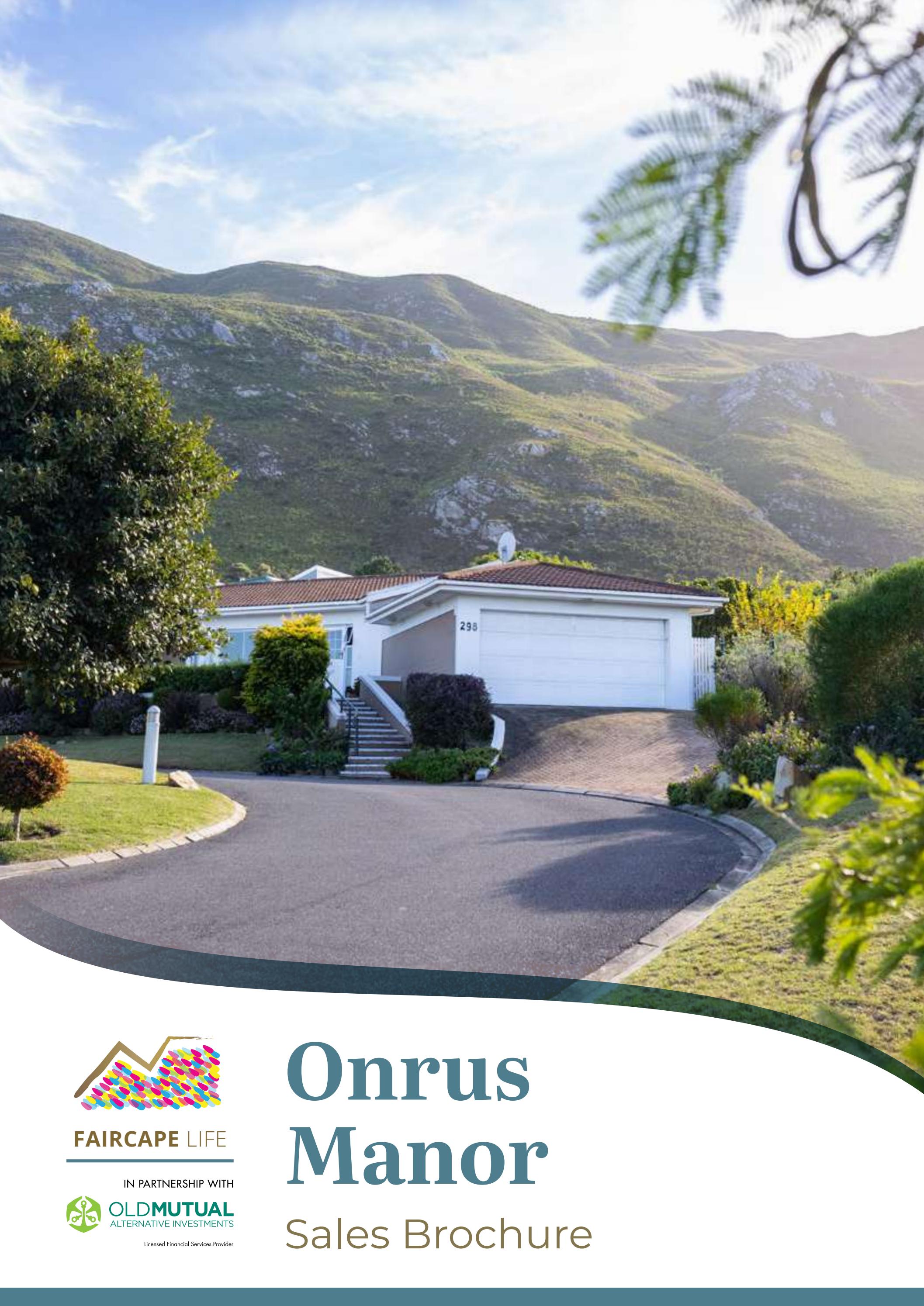Onrus Manor | Sales Brochure by Faircape-Group - Issuu