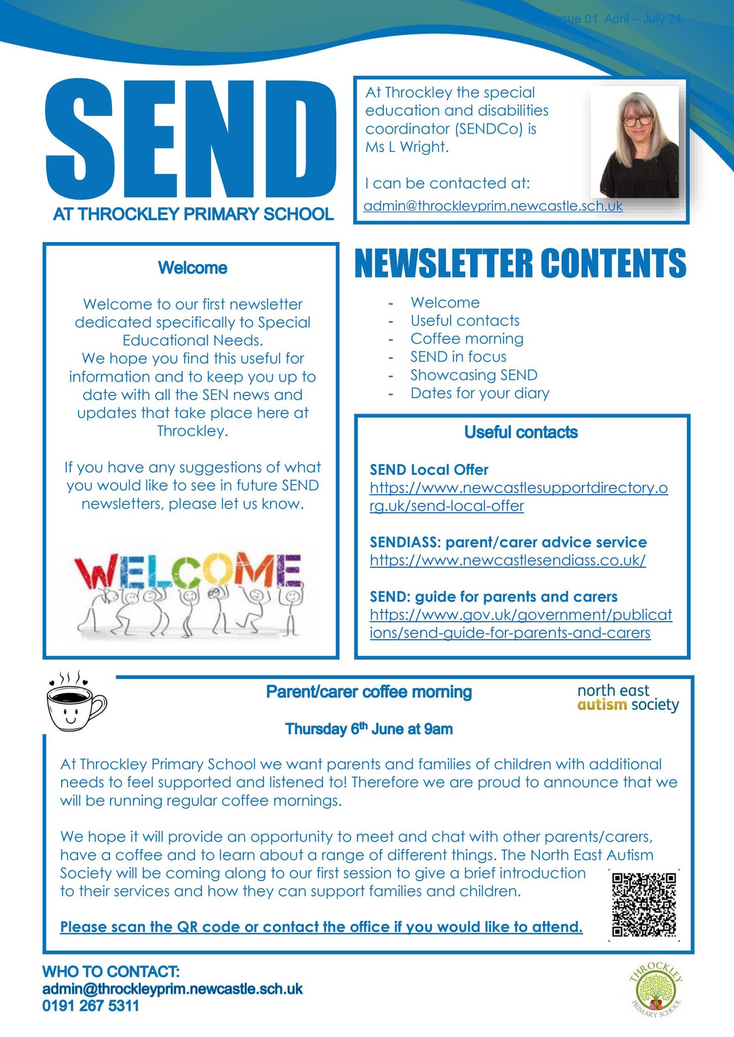 SEN Newsletter Summer 1 by throckleyprimary - Issuu