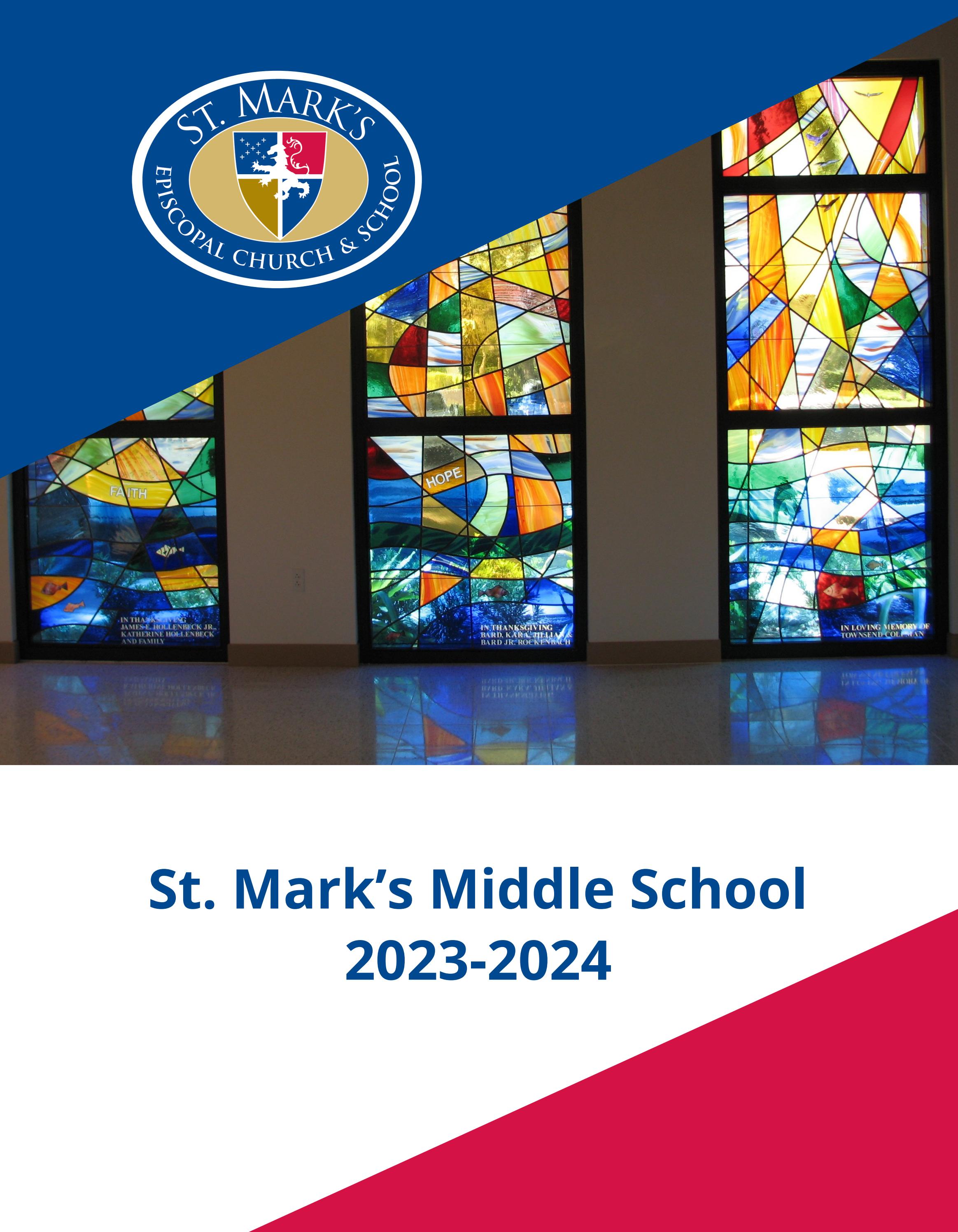 St. Mark's Middle School Learning Program by stmarkslionspbg - Issuu