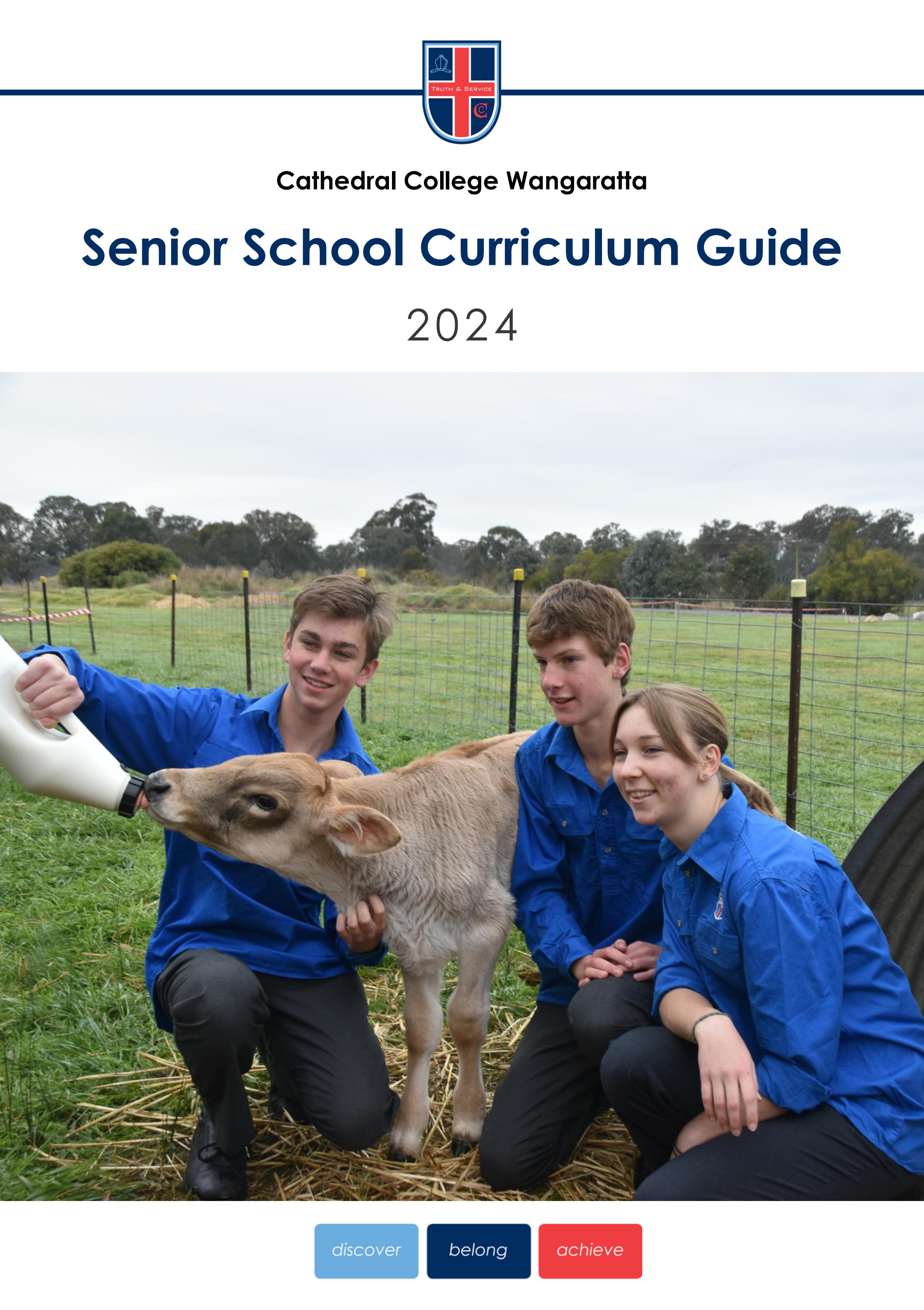 Senior School Curriculum Guide - 2024 by cathedral_college_wangaratta ...