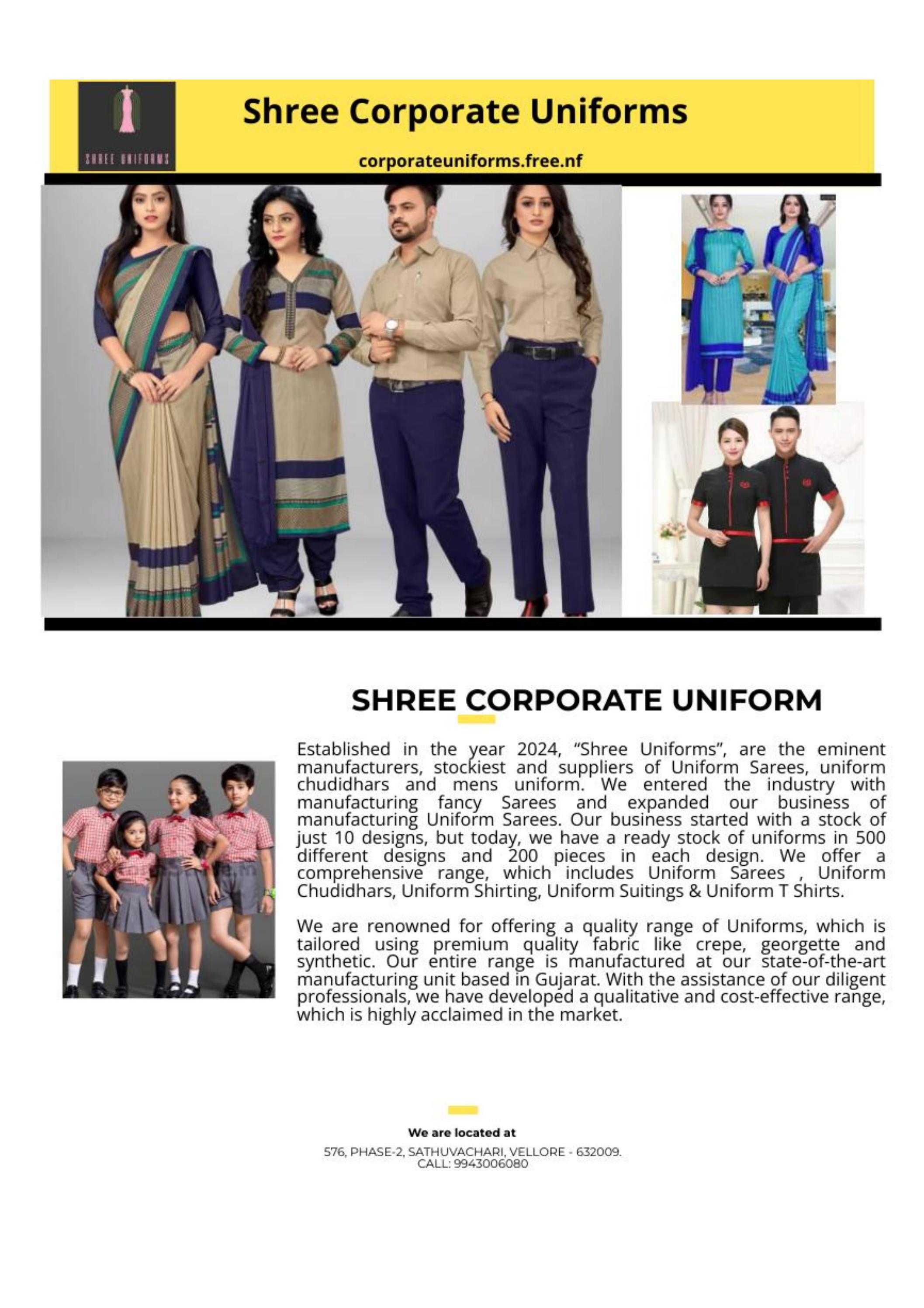 SHREE CORPORATE UNIFORM by Ramesh Kumar Venkatan - Issuu