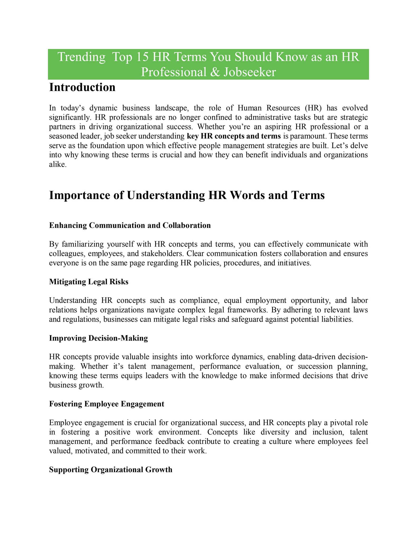 Top 15 HR Terms Your should Know by promptpersonnel2015 - Issuu