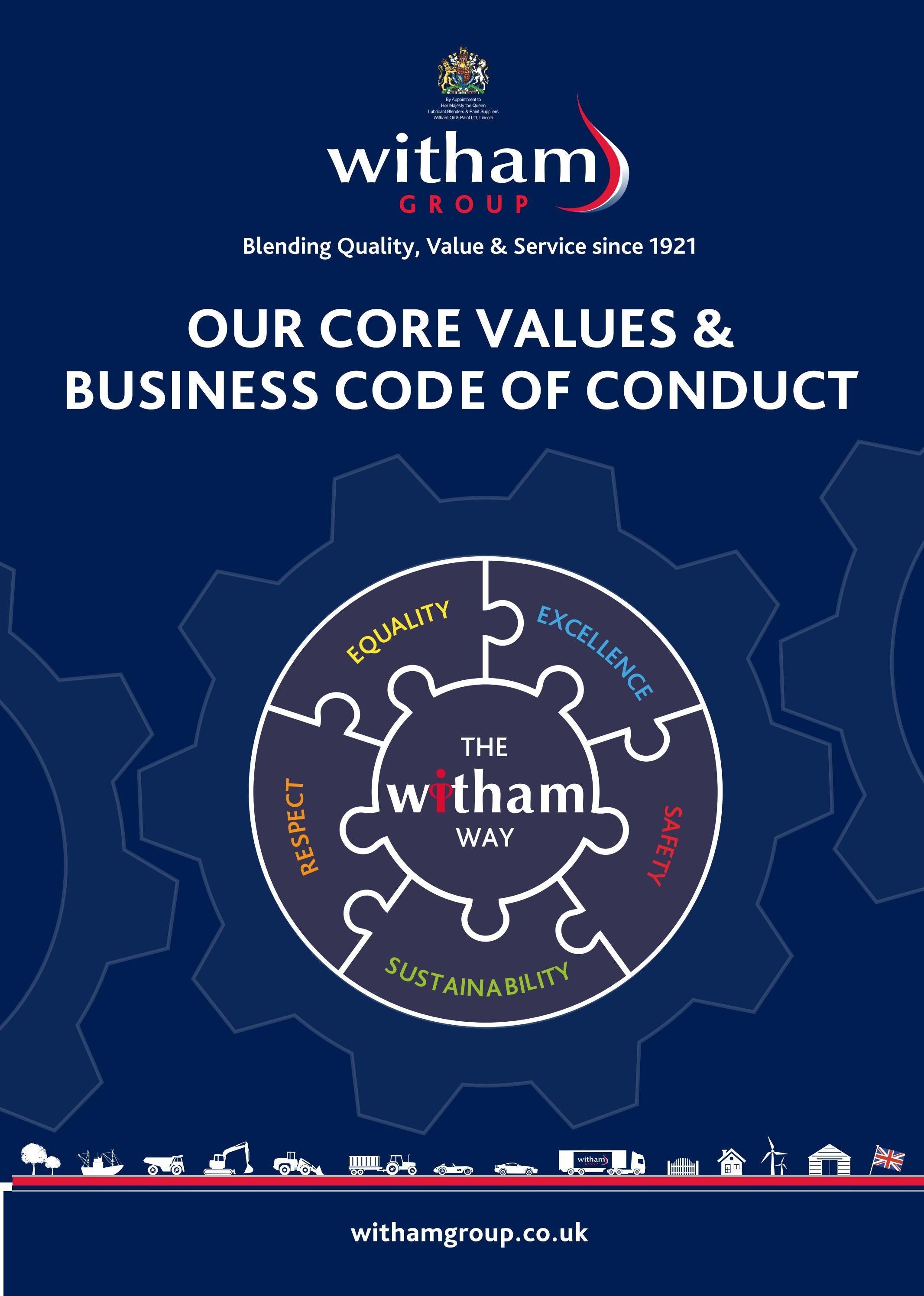 Witham Group Business Code of Conduct Core Values by withamgroup - Issuu