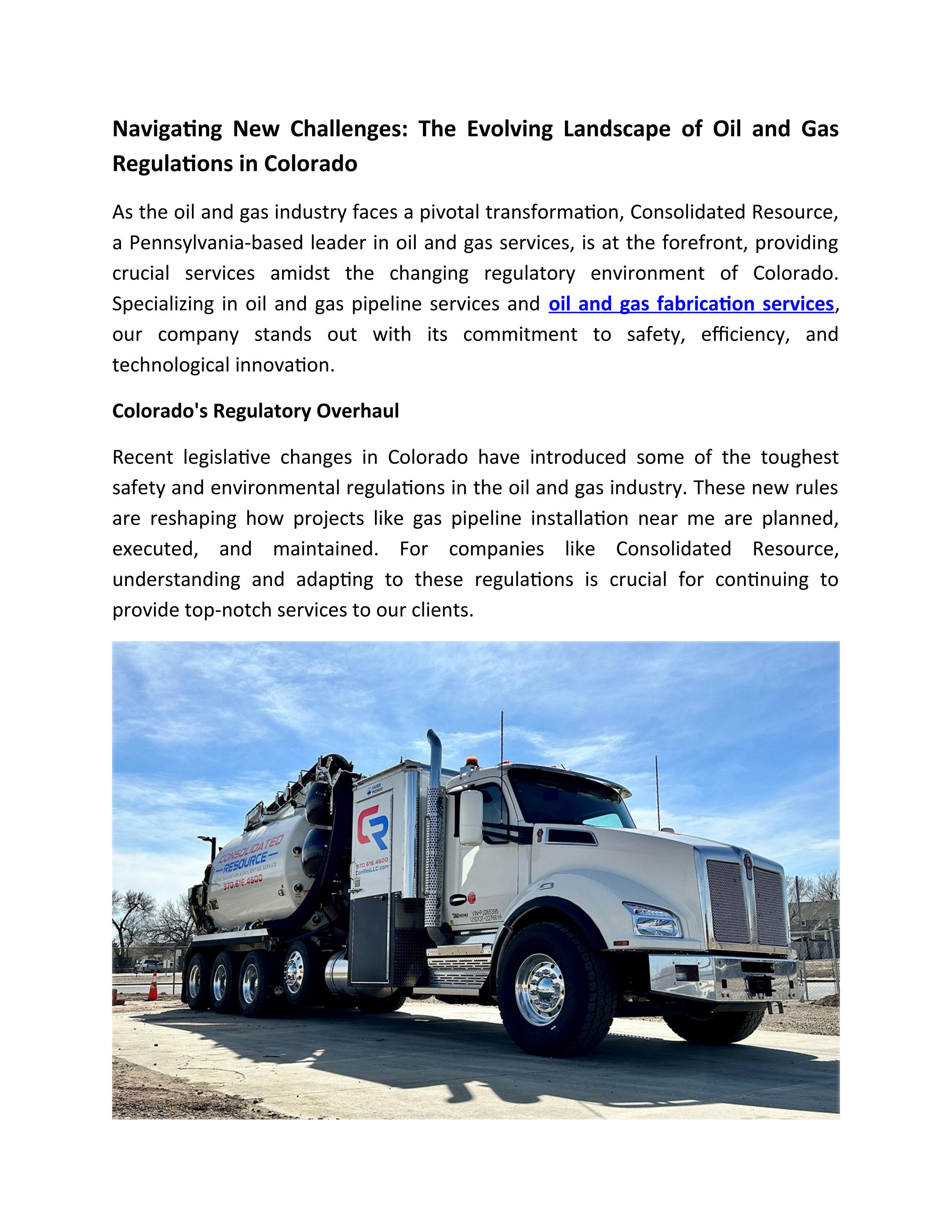 The Evolving Landscape of Oil and Gas Regulations in Colorado by ...