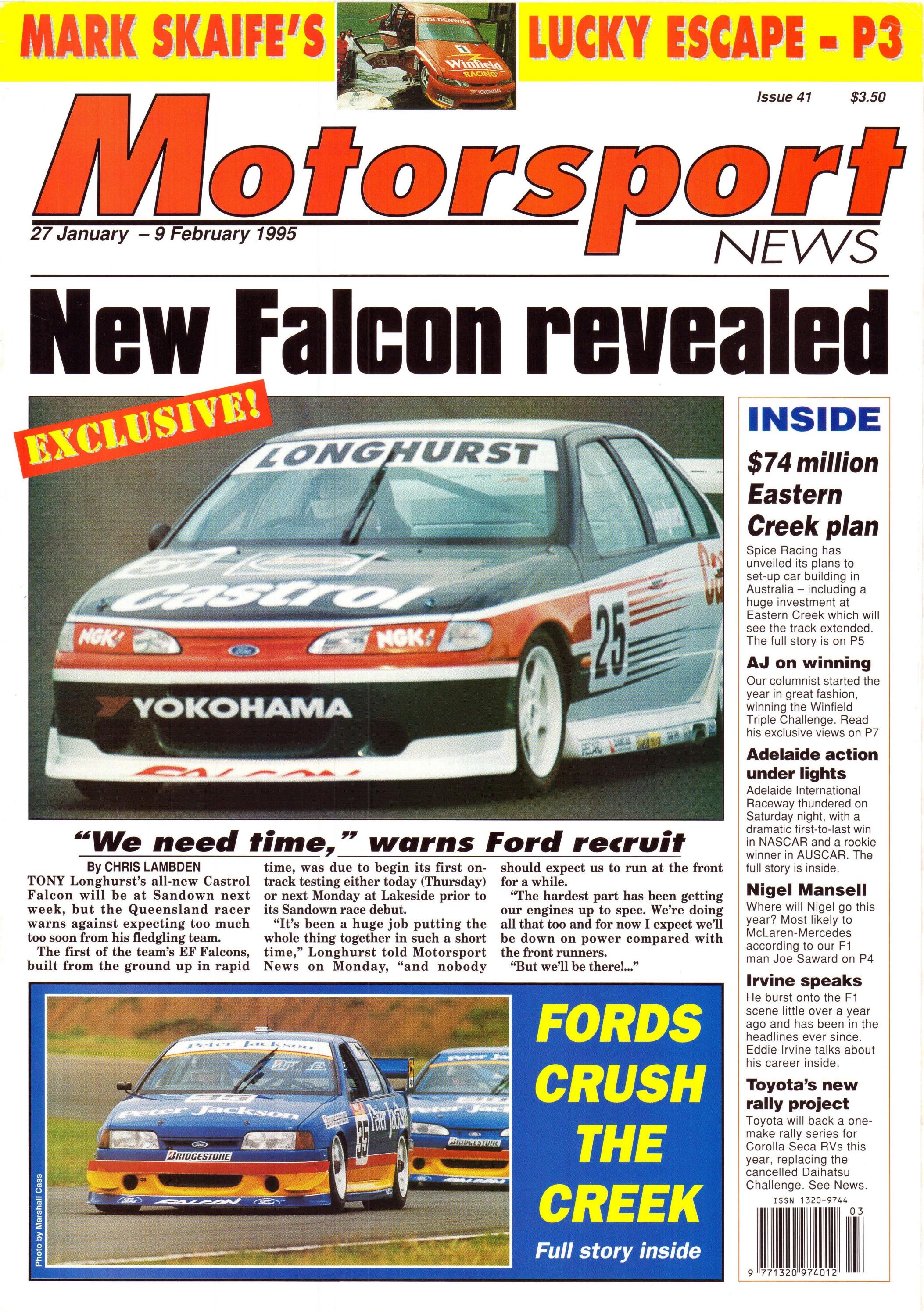Motorsport News Issue 41 - January 27-February 9, 1995 by V8 Sleuth - Issuu