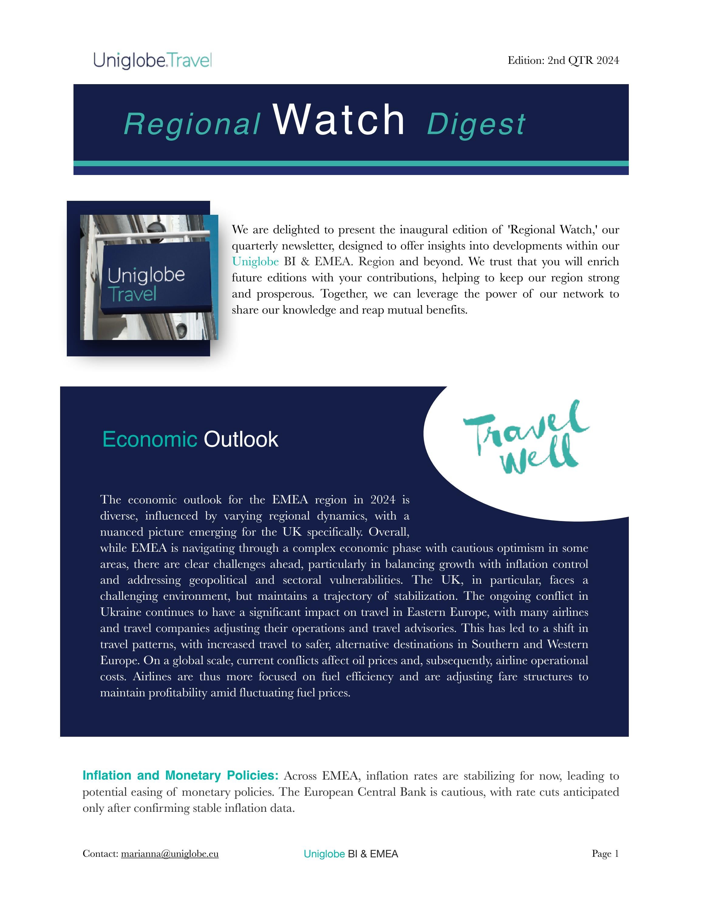 Uniglobe BI & EMEA Regional Watch 2nd QTR 2024 by uniglobe_Travel ...
